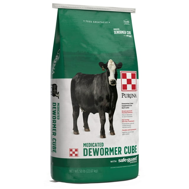 Purina Animal Nutrition SafeGuard Cattle Cube Dewormer 50lb - Walmart.com