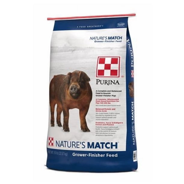 Purina 34057 Nature's Match 50 lbs. Package Grower-Finisher Swine ...