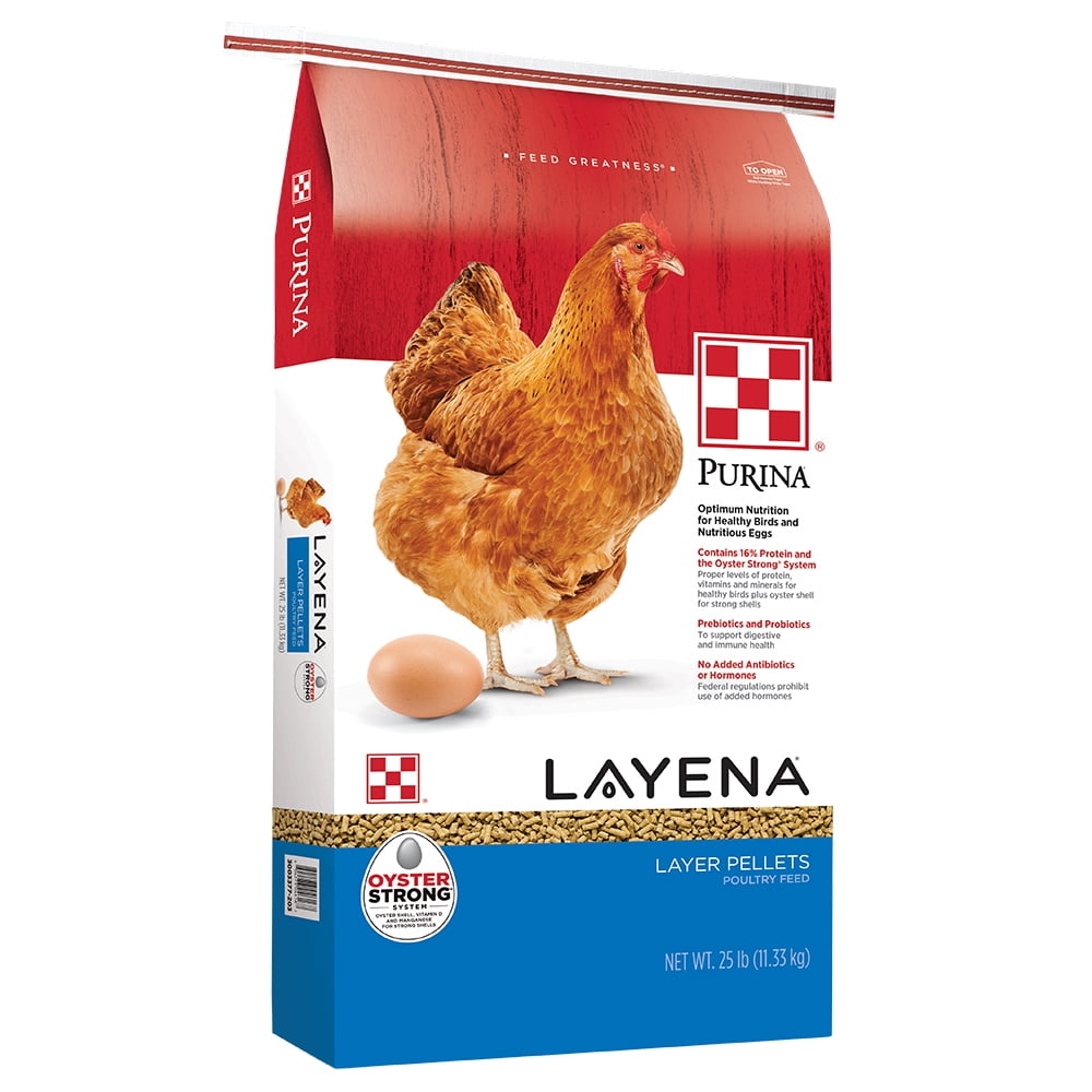 Purina Animal Nutrition Layena Pellet + Oyster Strong 25lb - Walmart.com