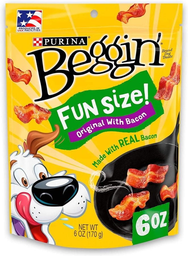 Purina Beggin' Strips Bacon Flavor Fun Size [Dog, Treats Packaged] 6 oz ...