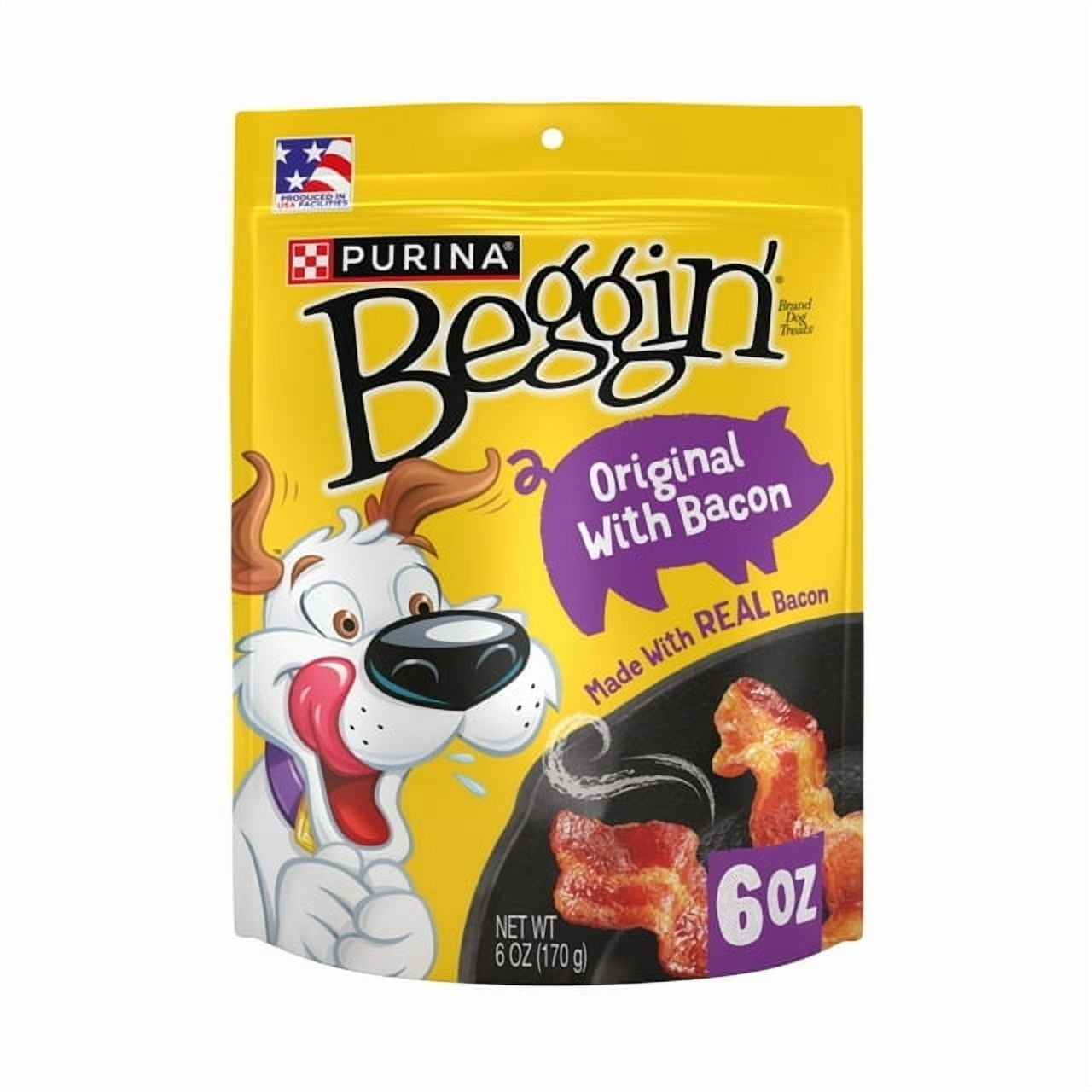 Purina Beggin' Strips Dog Treat Chews, Original with Real Bacon Snacks ...