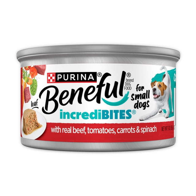 Purina Beneful Small Breed Wet Dog Food, Incredibites Loaf With Real ...