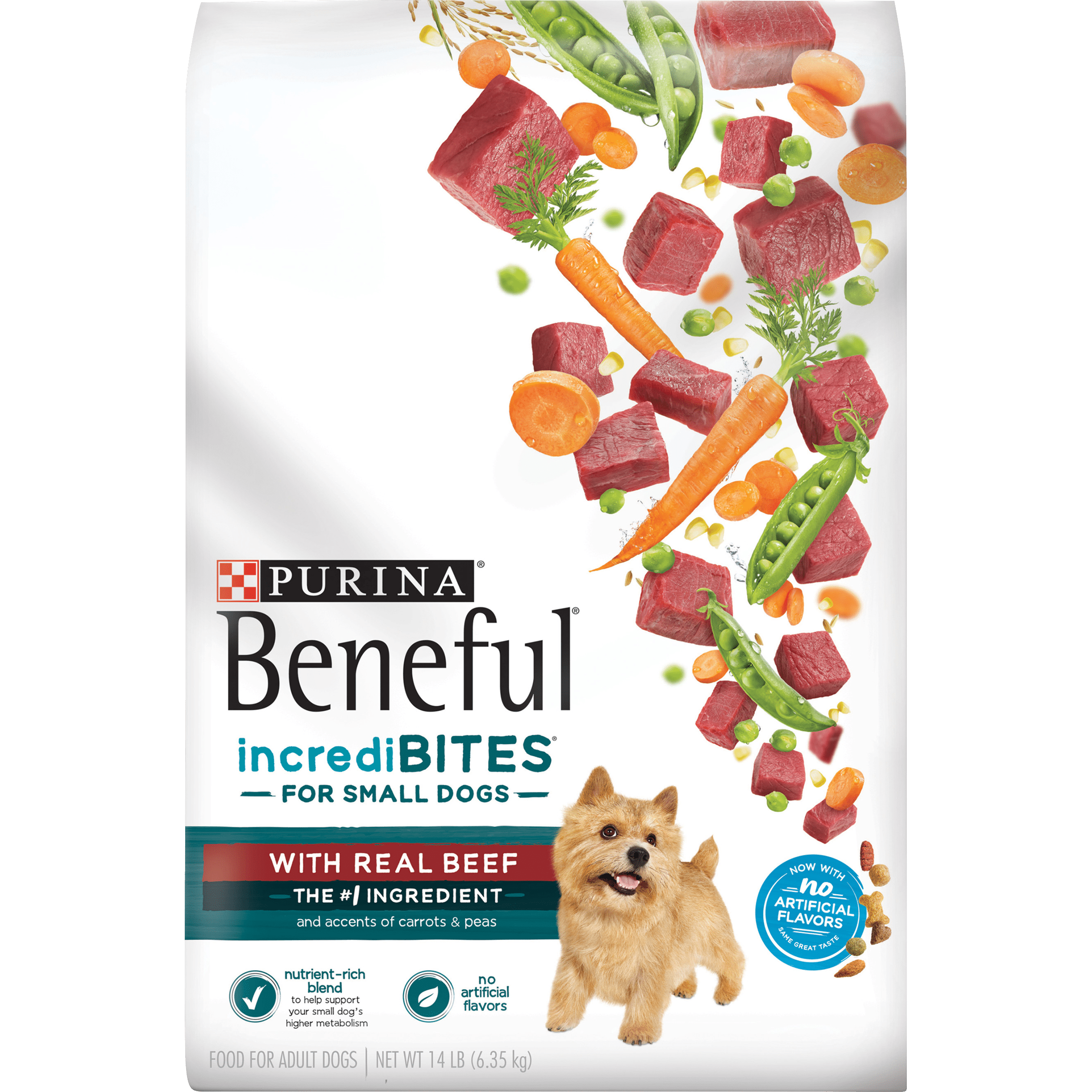 Purina Beneful Incredibites Dry Dog Food for Small Dogs, High Protein ...