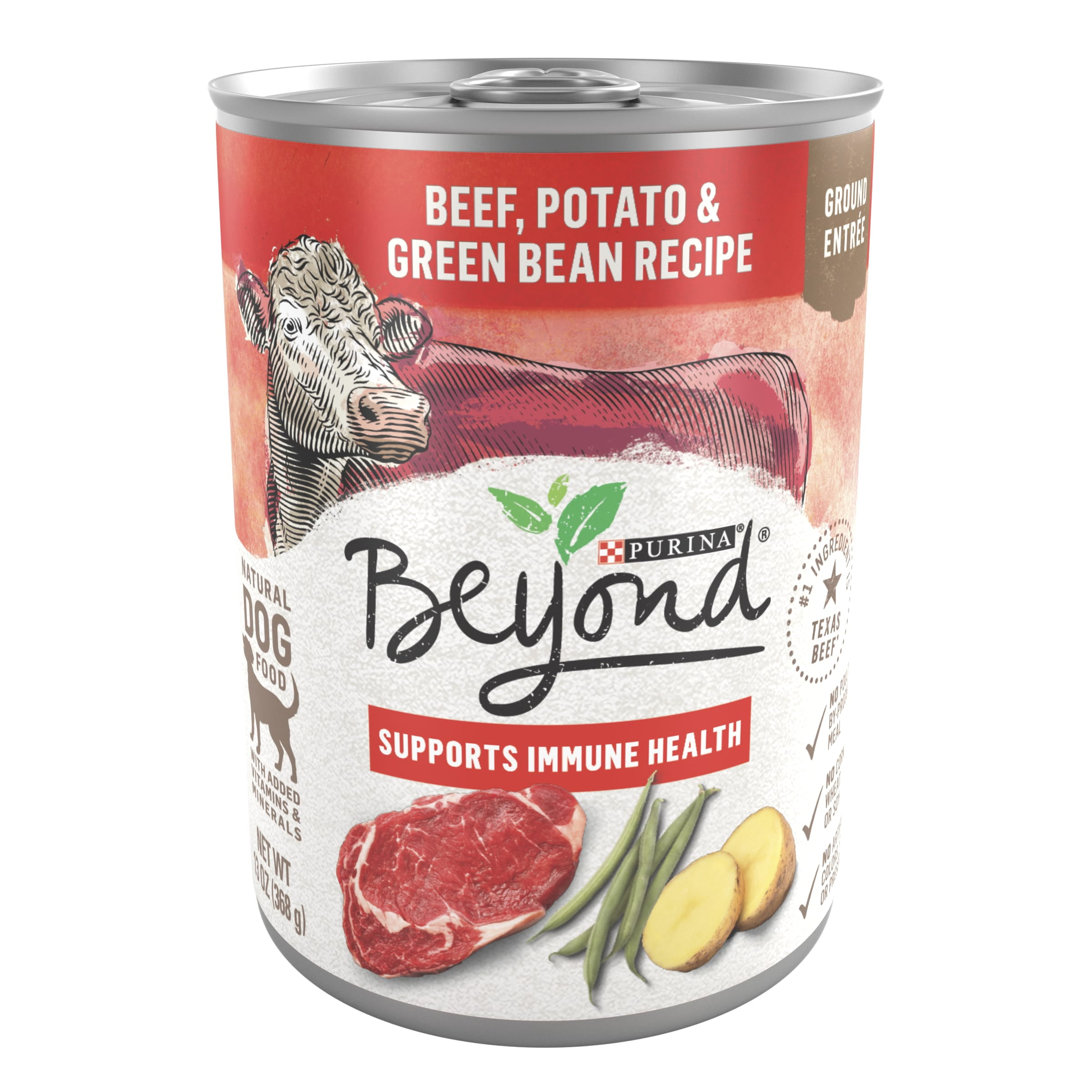 Purina Beyond Immune Health Wet Dog Food Natural Real Beef, Potato ...