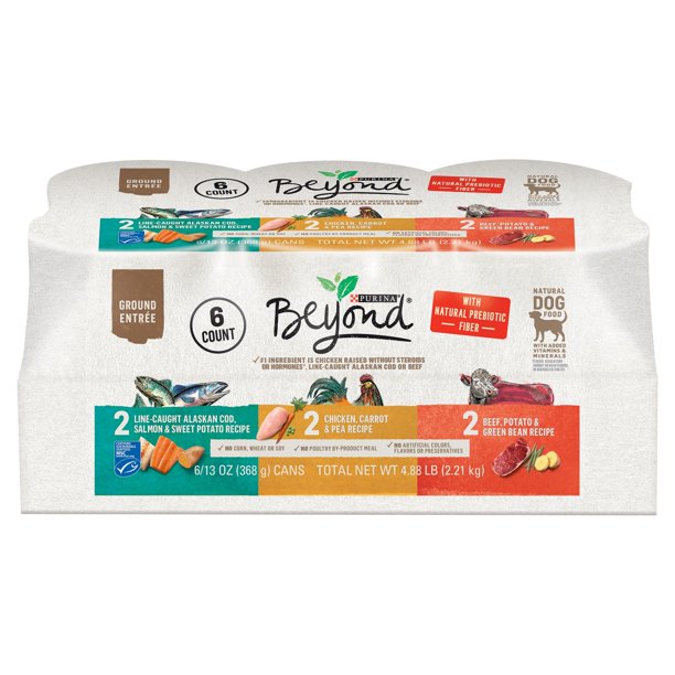 Purina Beyond Soft High Protein Ground Entree Wet Dog Food, Salmon ...
