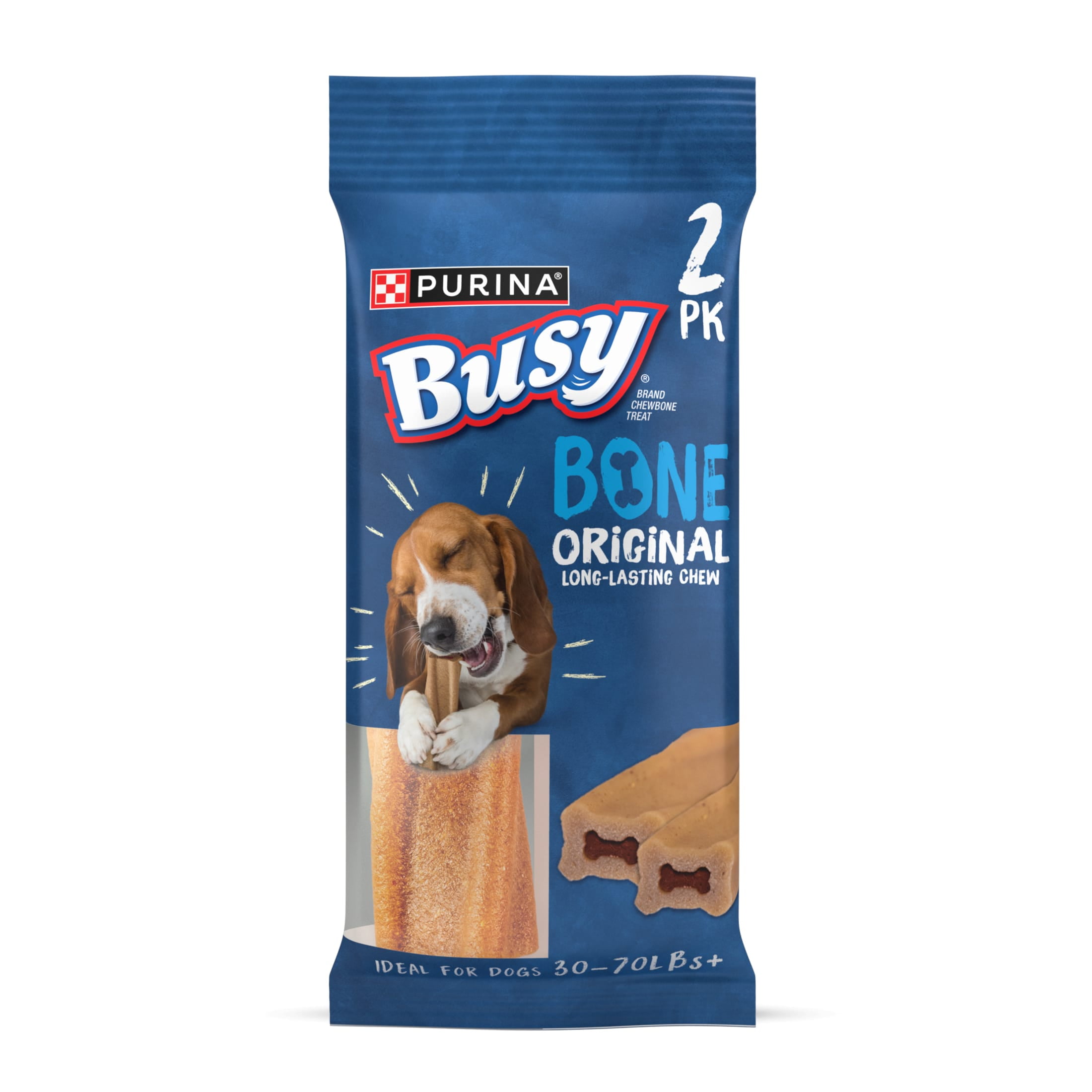 Purina Busy Bone Real Pork Dog Treats, Dry Chews for Small & Medium ...