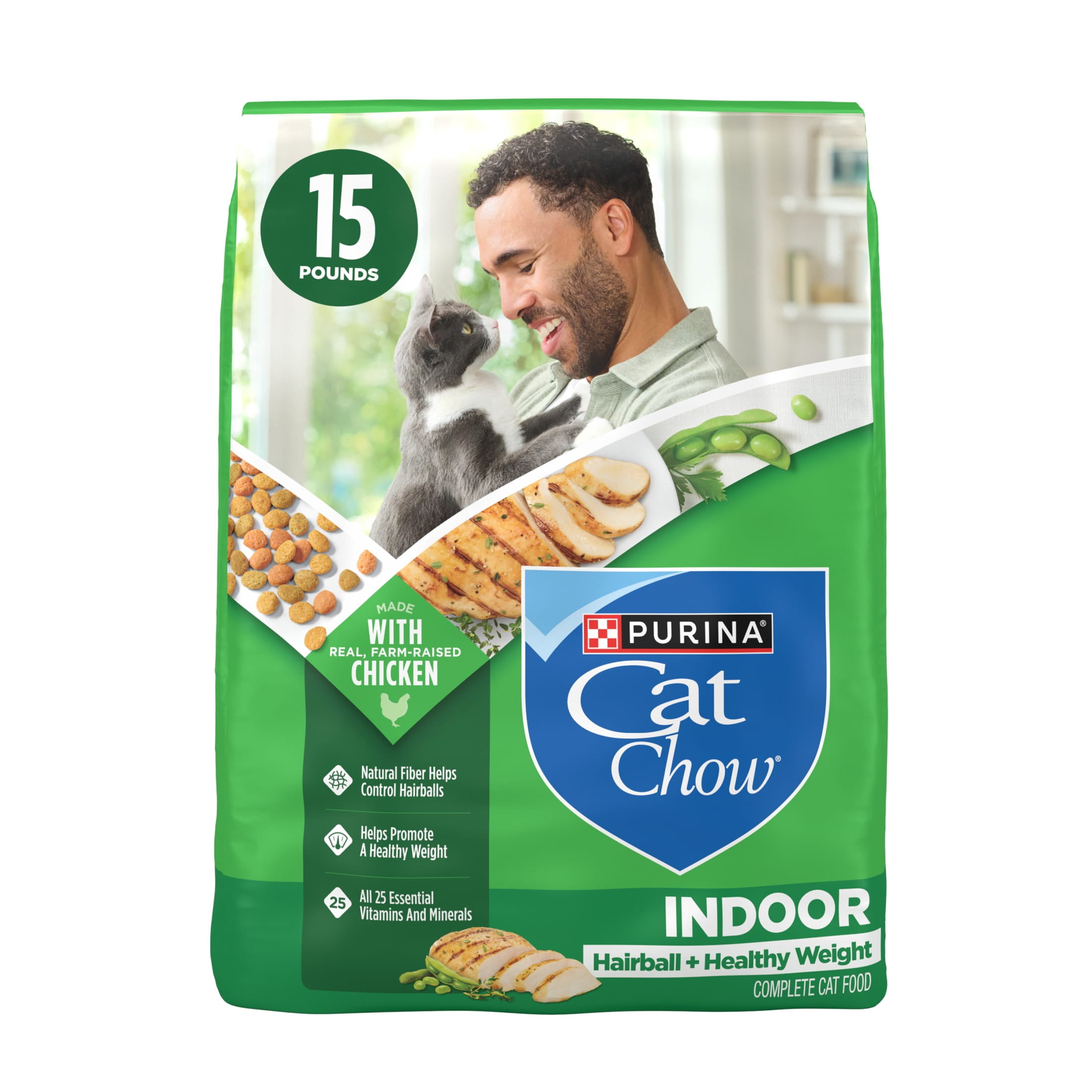 Free Shipping! Cat Chow Dry Indoor Cat Food with Real Farm-Raised ...