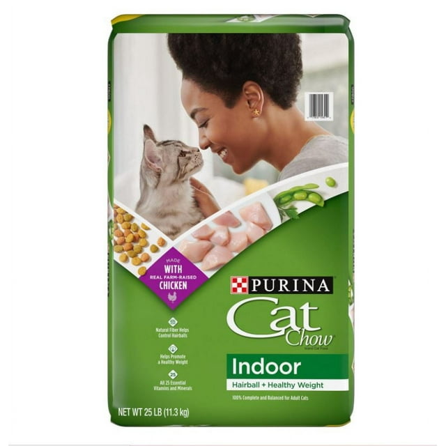 Purina Cat Chow Indoor Dry Cat Food Hairball Healthy Weight 25 Lb