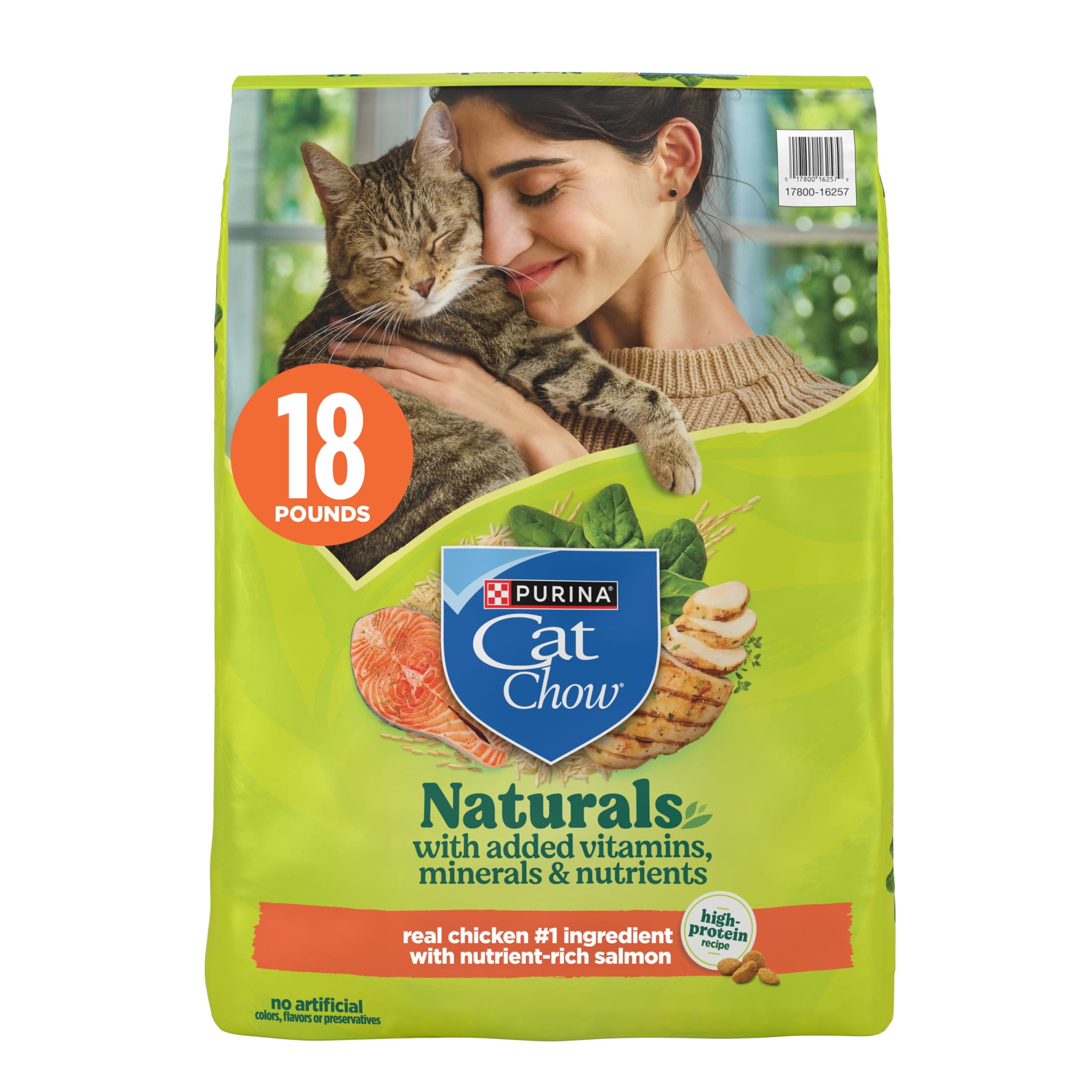Free Shipping! Cat Chow Dry Cat Food with Chicken and Salmon, 18 lb Bag ...
