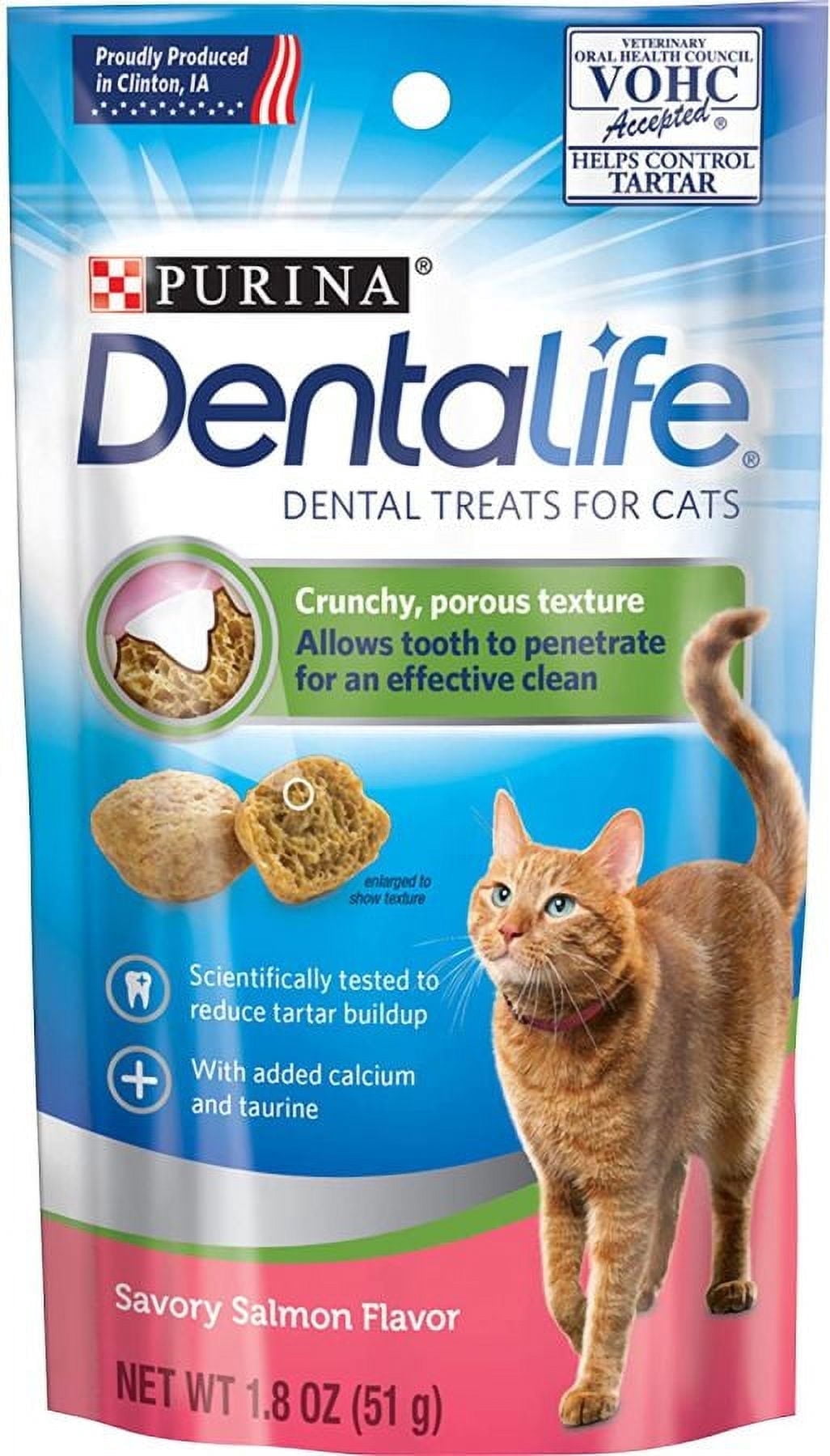 Purina DentaLife Dental Treats for Cats Salmon [Cat, Cat Treats] 1.8 oz ...