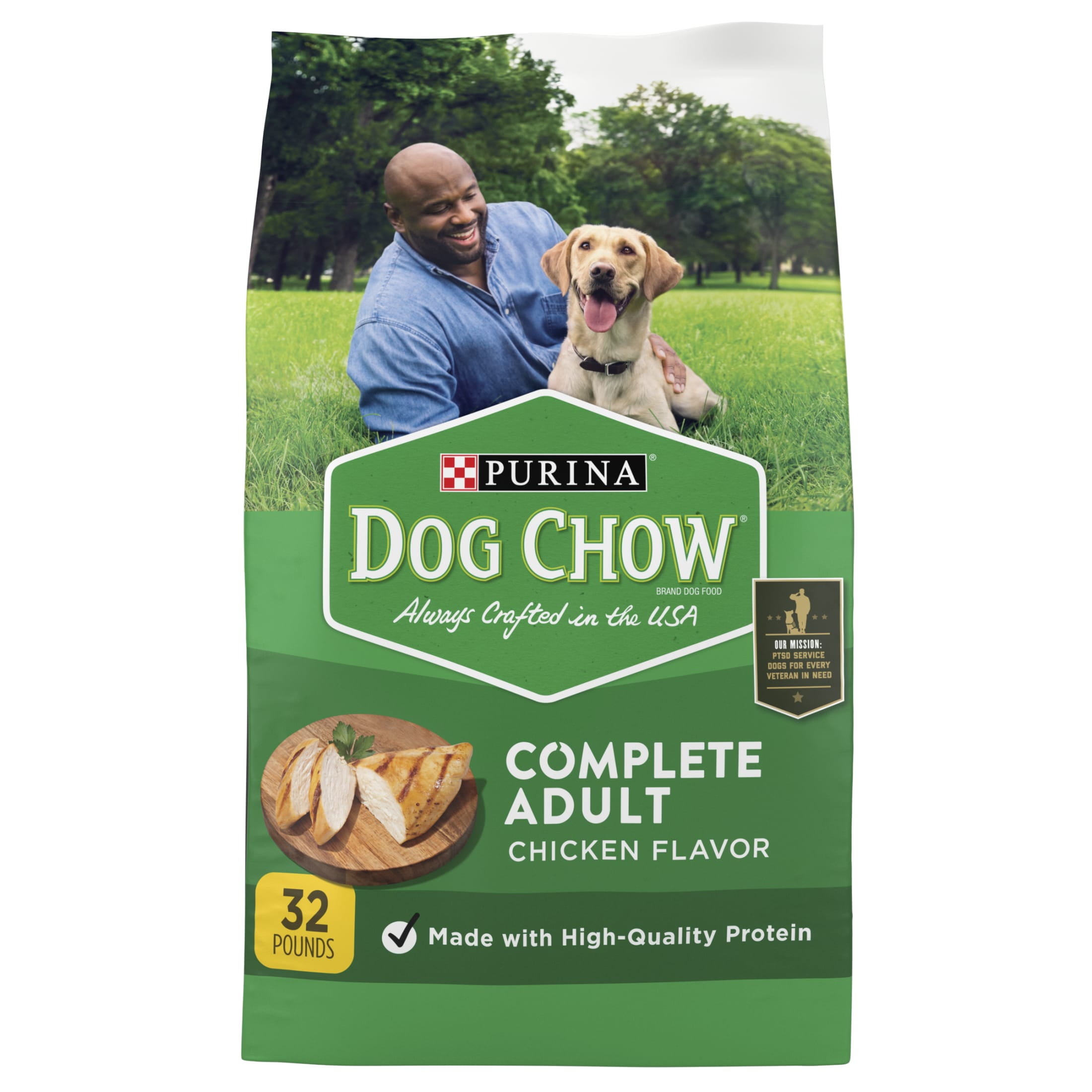 Purina Dog Chow - Complete, High Protein, Crunchy Real Chicken Adult ...