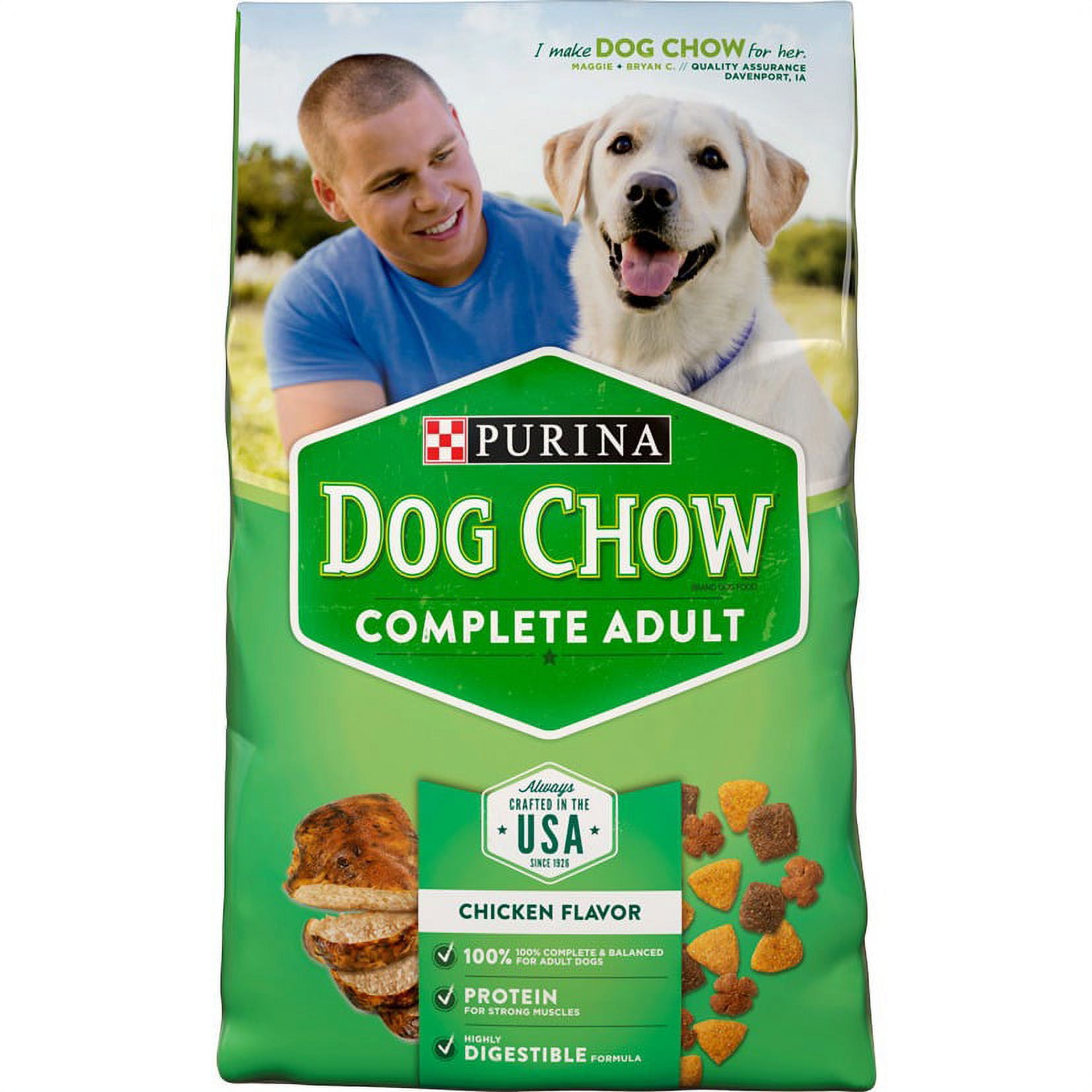 Purina Dog Chow Complete, Adult Dry Dog Food, High Protein Real Chicken, 46 lb Bag - Walmart.com