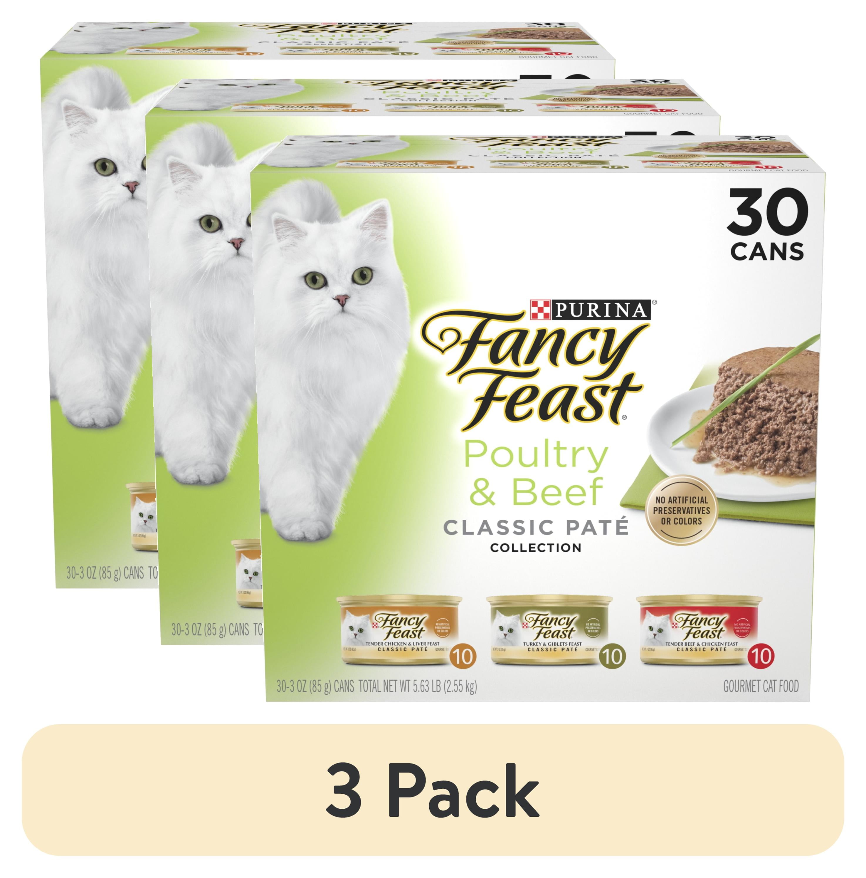 (3 pack) Purina Fancy Feast Classic Pate Kitten Food, Wet Cat Food ...