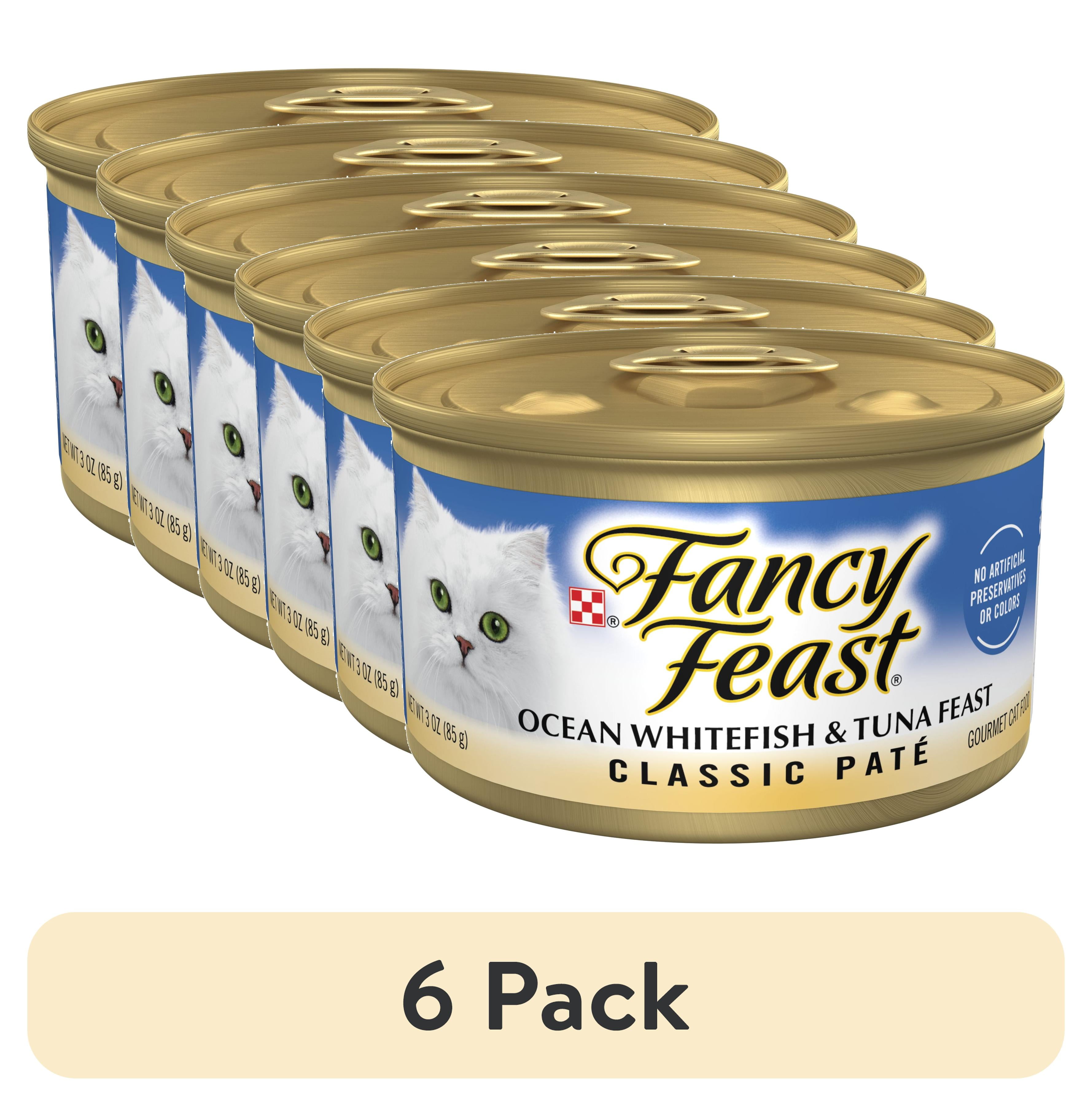(6 pack) Purina Fancy Feast Classic Pate Ocean Whitefish and Tuna Feast ...