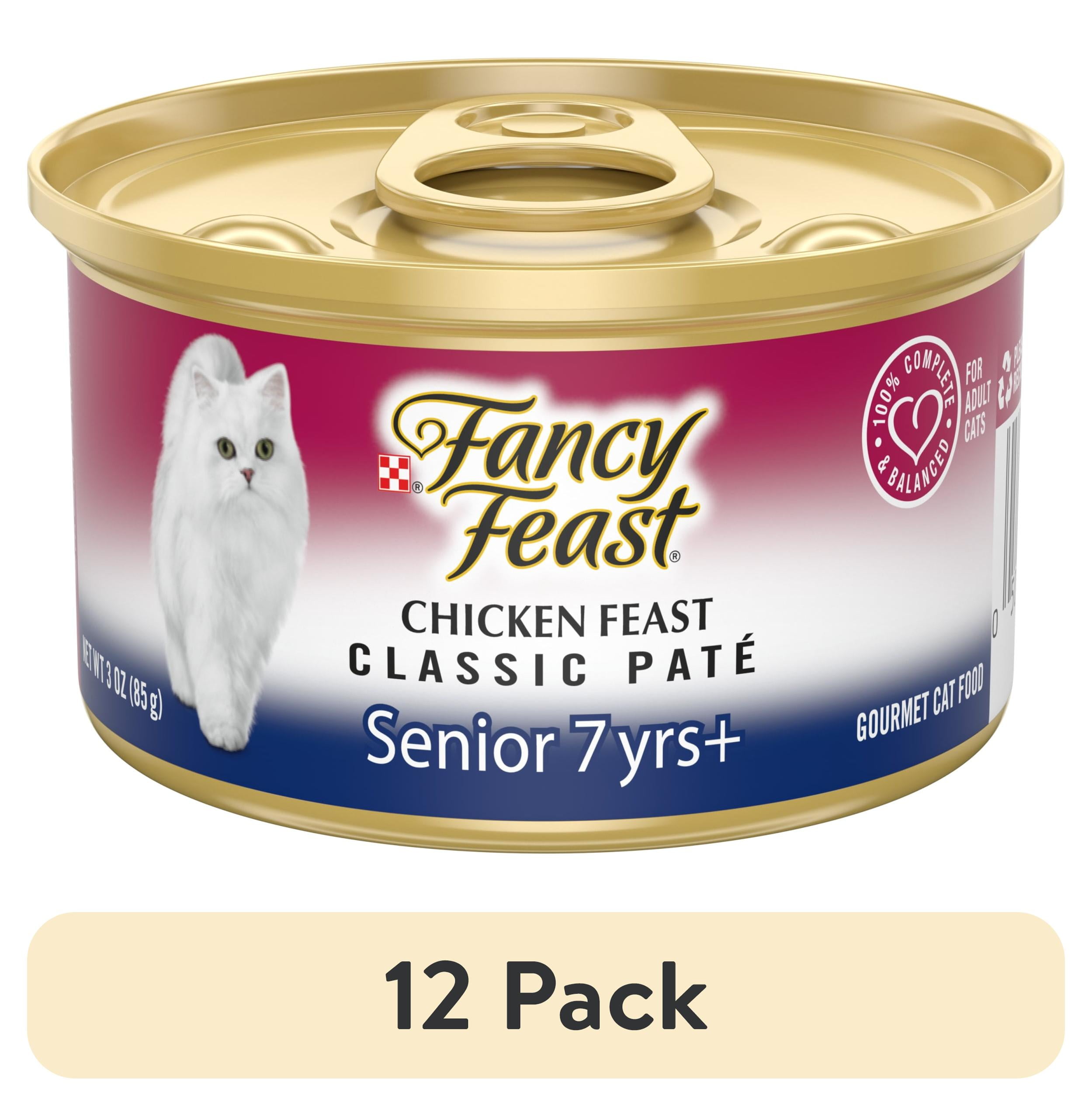 (12 pack) Purina Fancy Feast Senior Classic Pate Kitten Food, Wet Cat ...