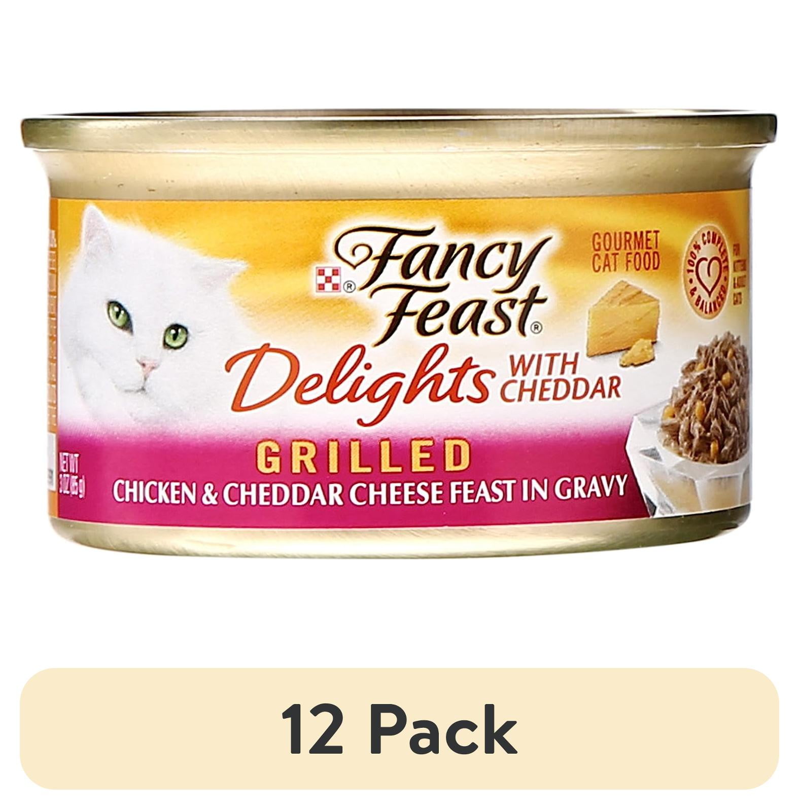 (12 pack) Purina Fancy Feast Grilled Delights with Cheddar Wet Cat Food ...
