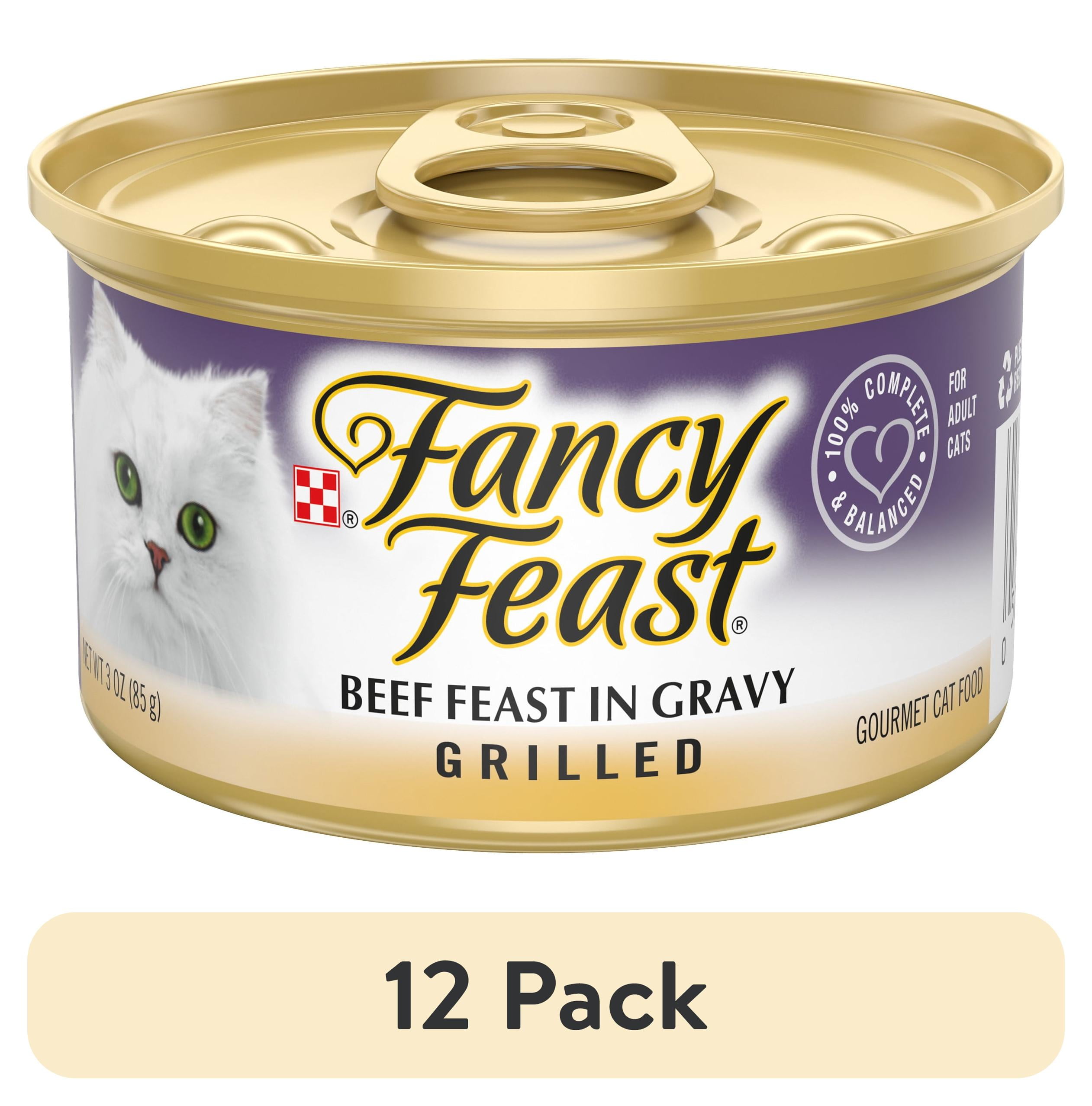 (12 pack) Purina Fancy Feast Grilled Kitten Food, Wet Cat Food, Beef ...