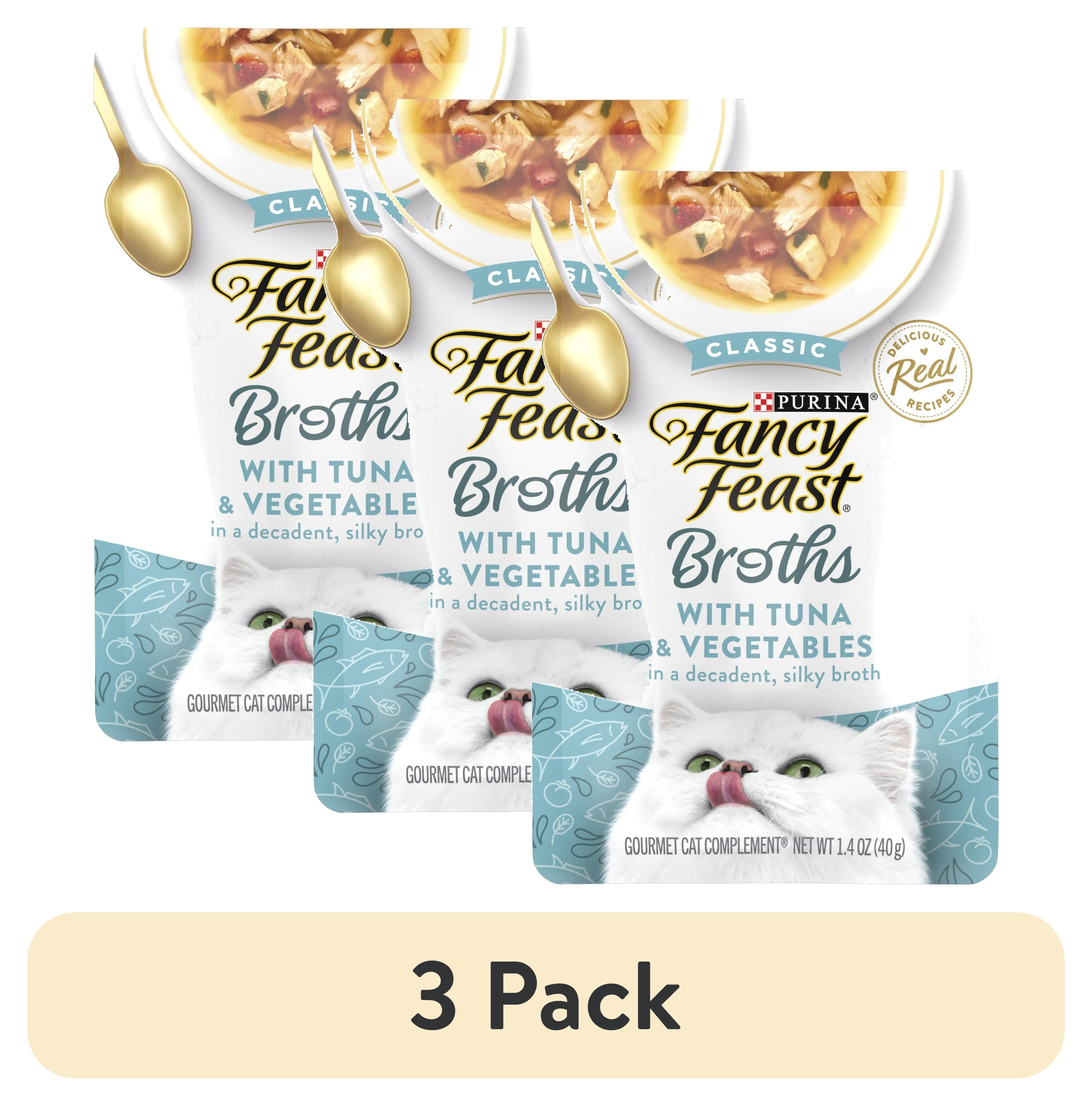 (3 pack) Purina Fancy Feast Broths Kitten Food, Wet Cat Food, Tuna ...