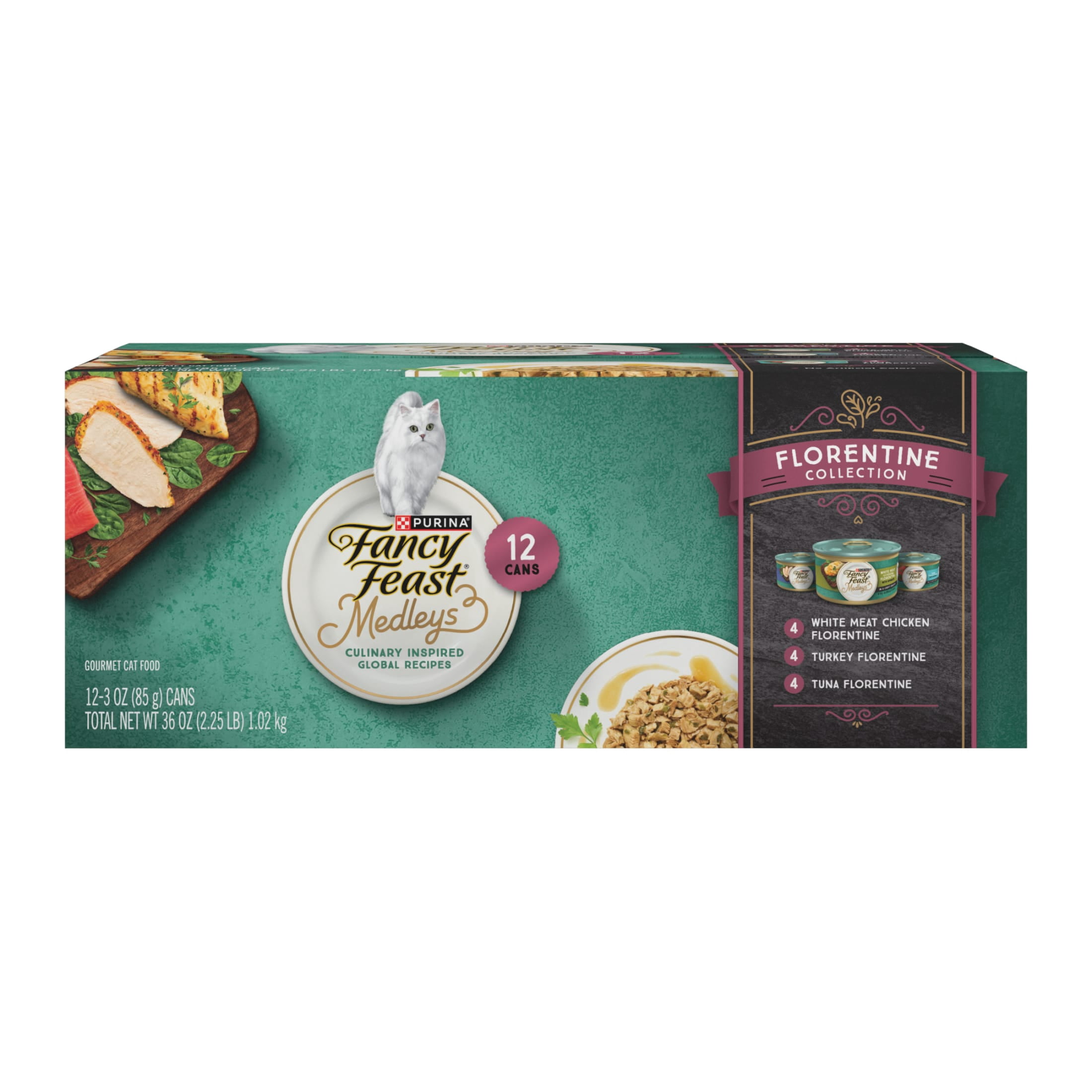Fancy Feast, Wet Cat Food, Florentine Collection, 3 oz Cans - Walmart.com