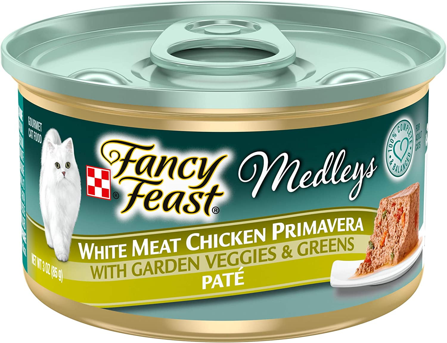 Purina Fancy Feast Classic Medleys Pate, Chicken Primavera, Wet Cat ...