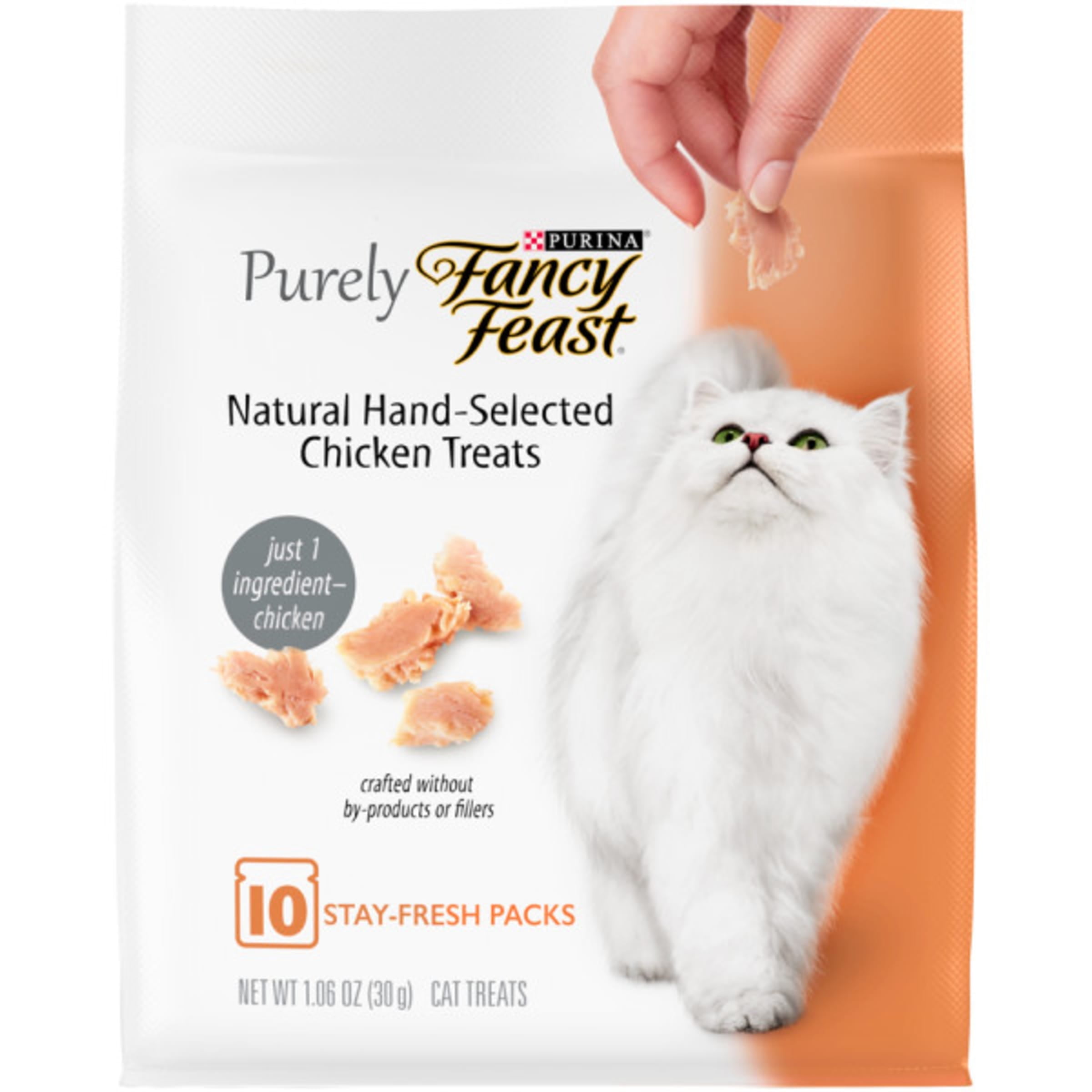 Purina Fancy Feast Natural Chicken Cat Treats, Savory Snacks, 1.06 oz ...