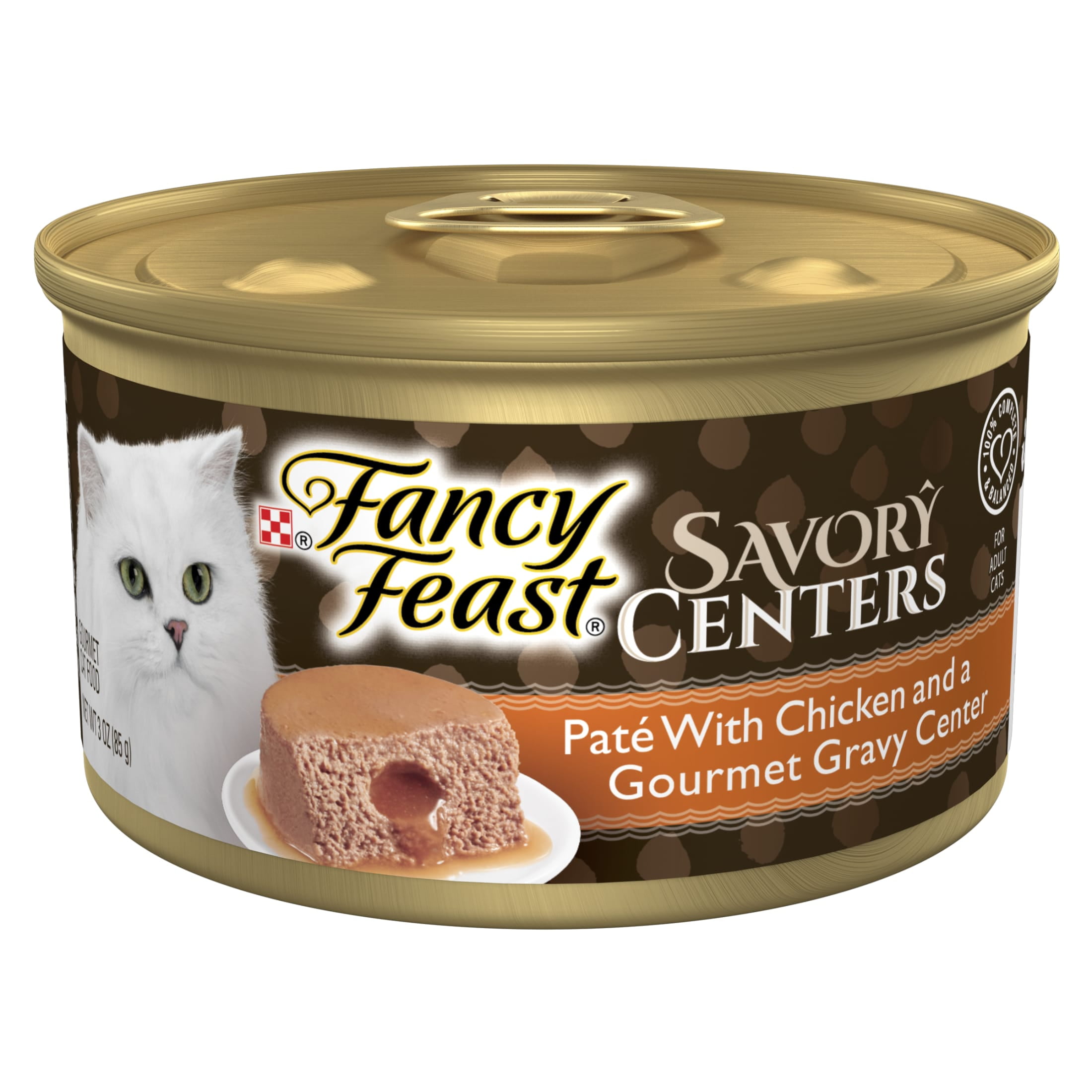 Fancy Feast Chicken Pate Wet Cat Food With Savory Gourmet Gravy Center ...