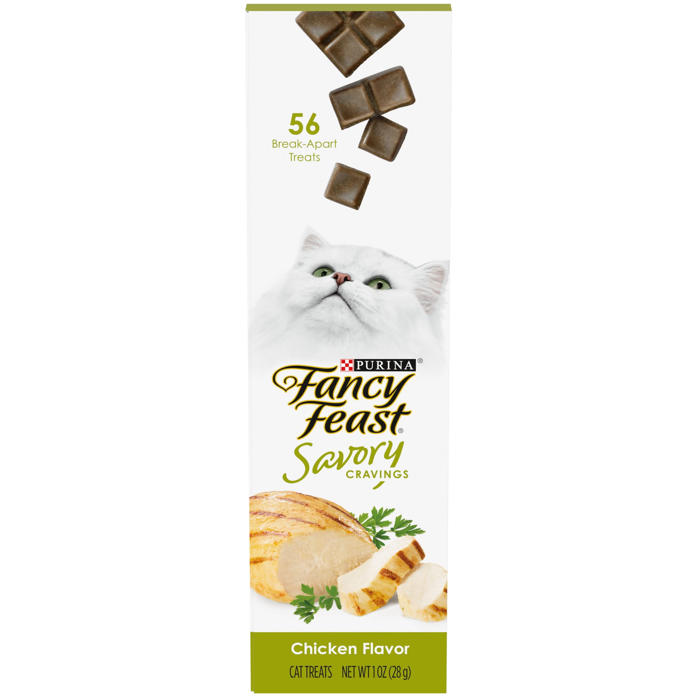 Purina Fancy Feast Savory Cravings, Soft Cat Treats, Chicken, 1 oz Box ...