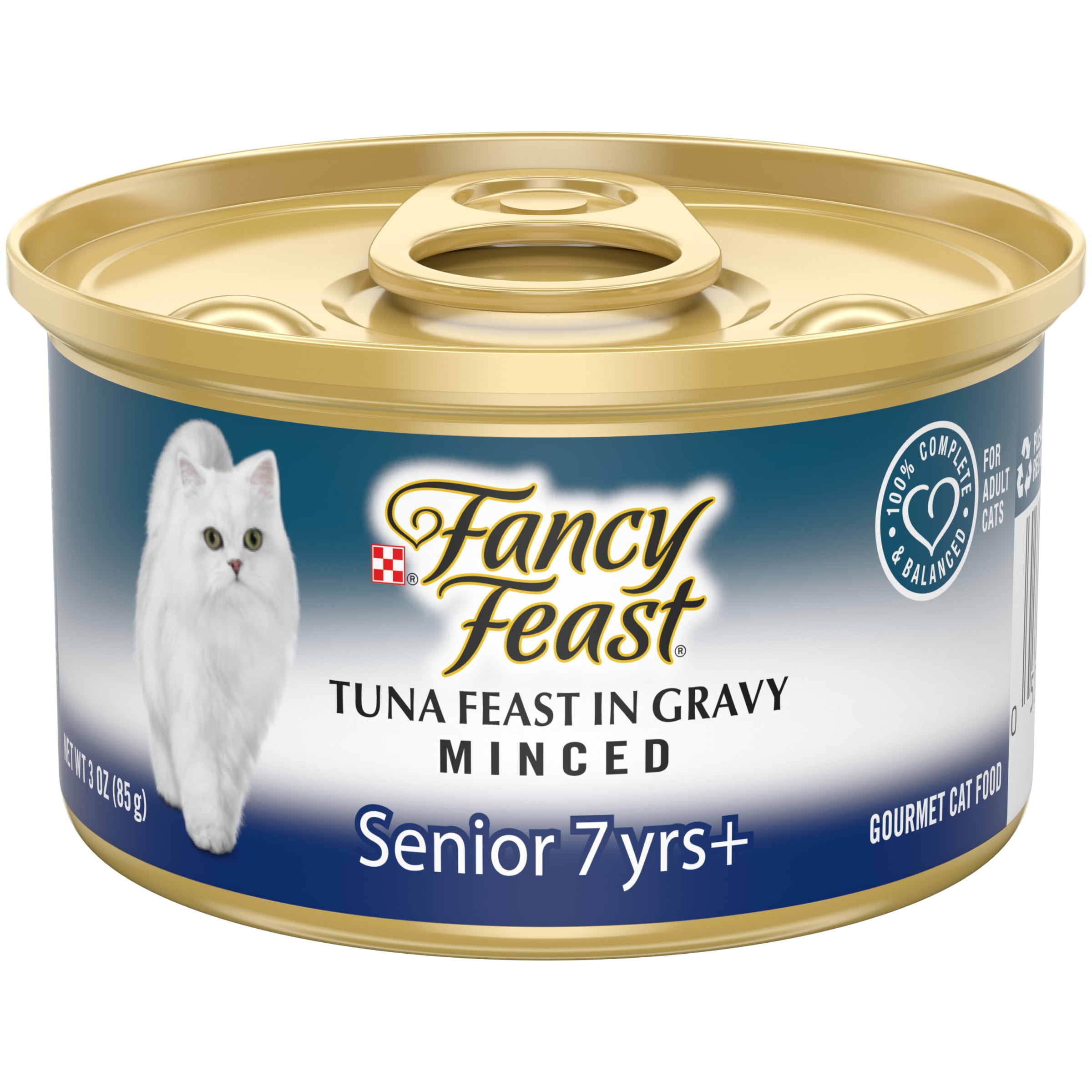Purina Fancy Feast Senior Minced Kitten Food, Wet Cat Food, Tuna in ...