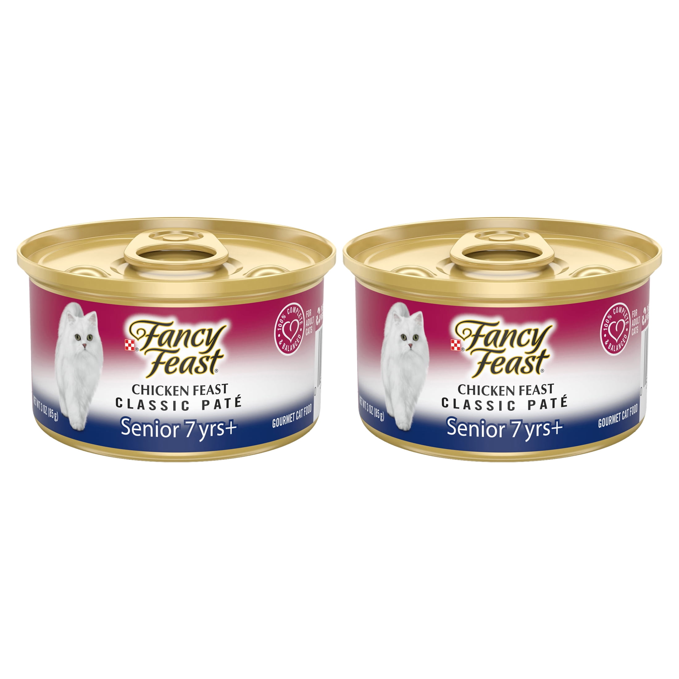 (2 pack) Purina Fancy Feast Senior Classic Pate Kitten Food, Wet Cat ...