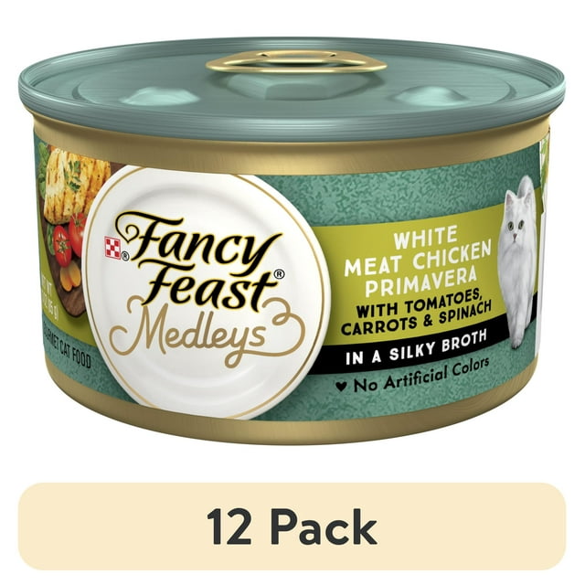 (12 pack) Purina Fancy Feast Medleys Kitten Food, Wet Cat Food, White ...