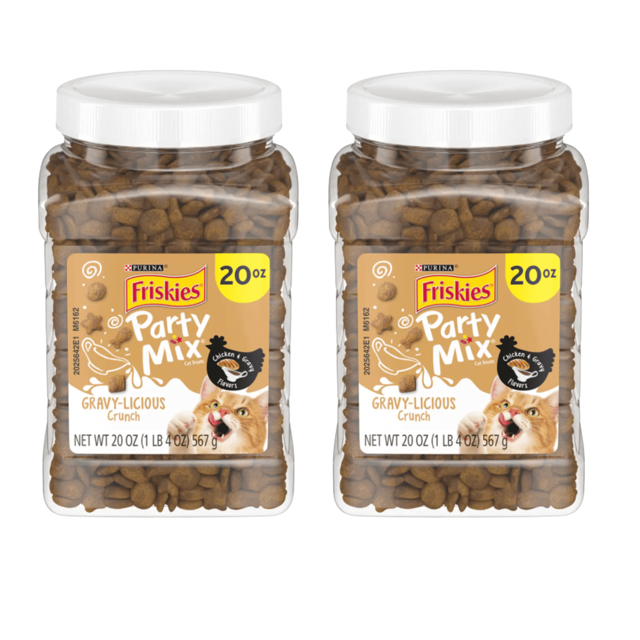 Purina Friskies Cat Treats, Party Mix Gravy-licious Crunch Chicken and ...