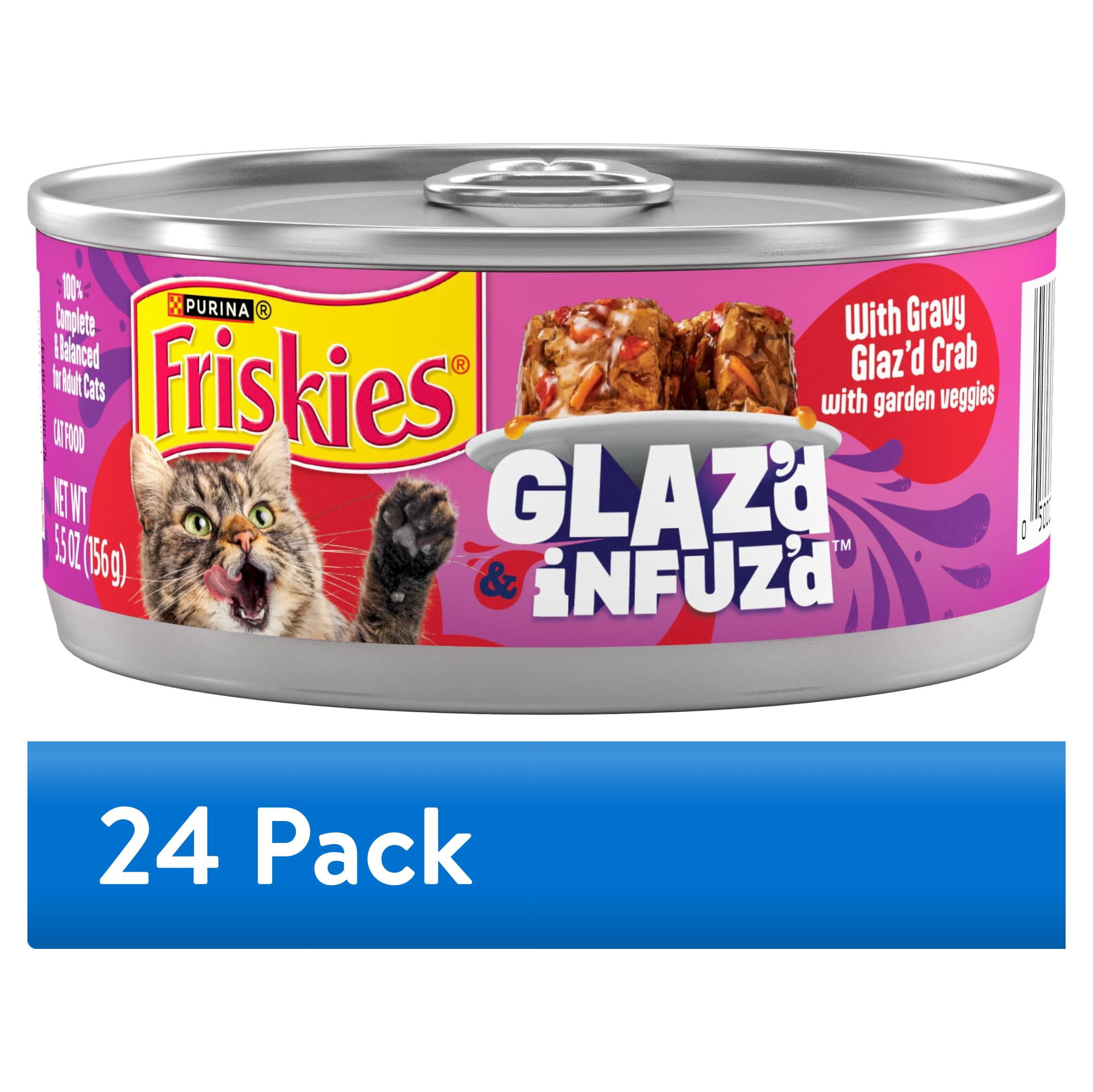 (24 pack) Friskies Glaz'd and Infuz'd Crab 5.5oz - Walmart.com