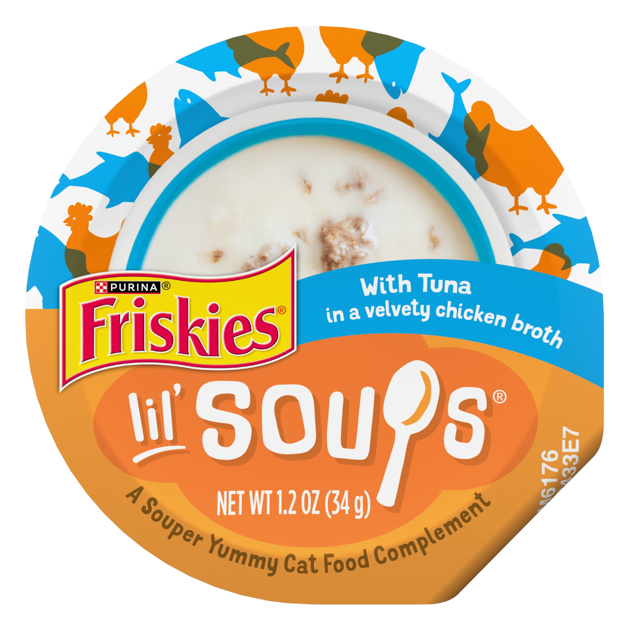 Purina Friskies Lil' Soups Savory Wet Food, Tuna & Chicken Broth Cat ...