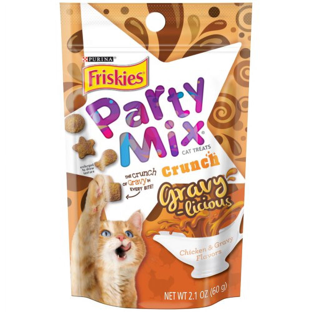 Friskies Purina Party Mix Crunch Gravy-Licious (Pack of 18) - Walmart.com