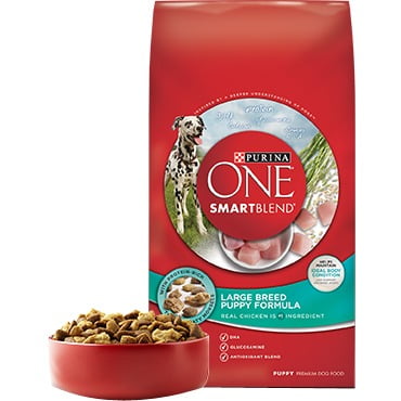 Purina ONE Smart Blend Large Breed Puppy Formula Premium Dog Food, 18 ...