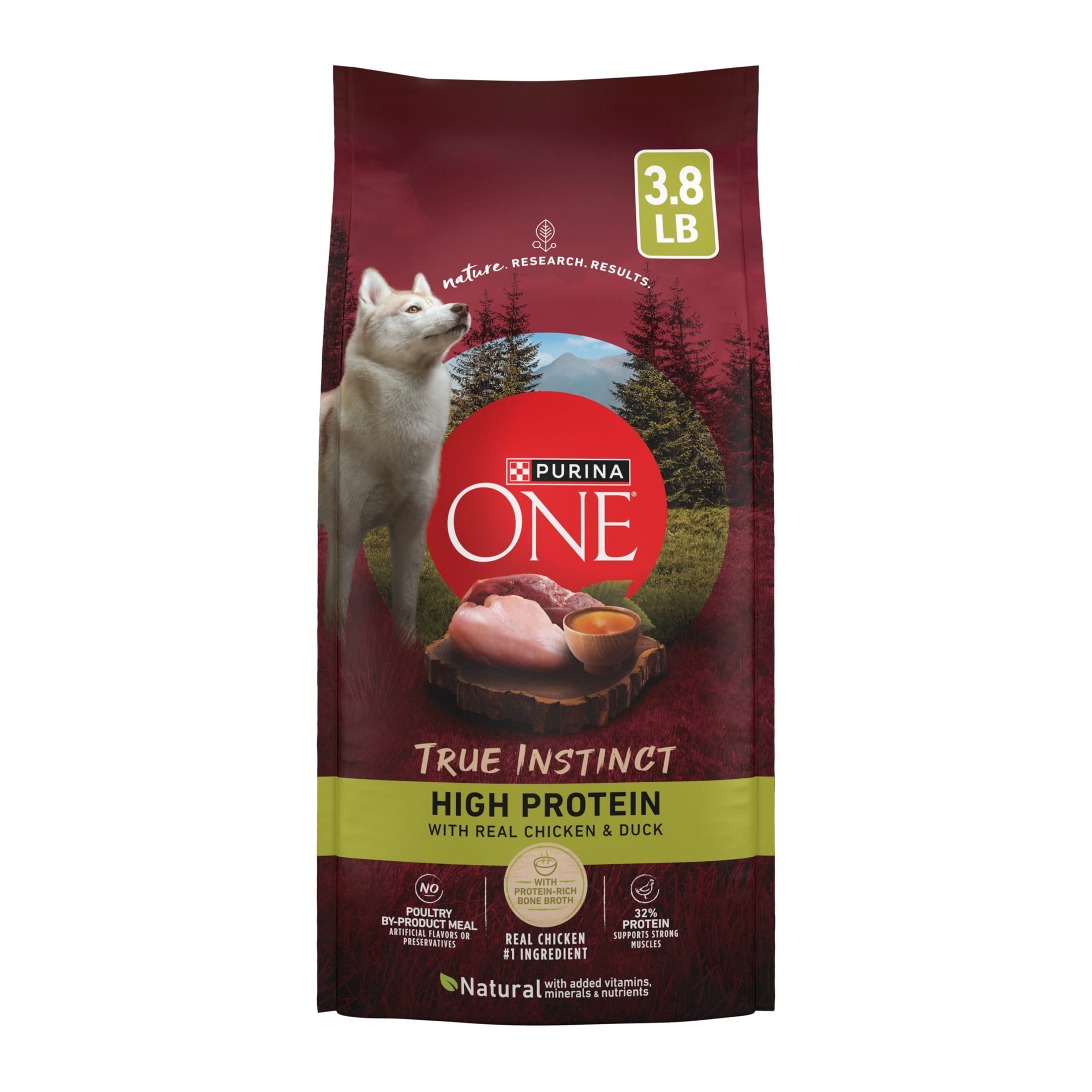 Purina ONE True Instinct High Protein Dog Food Formula with Real ...