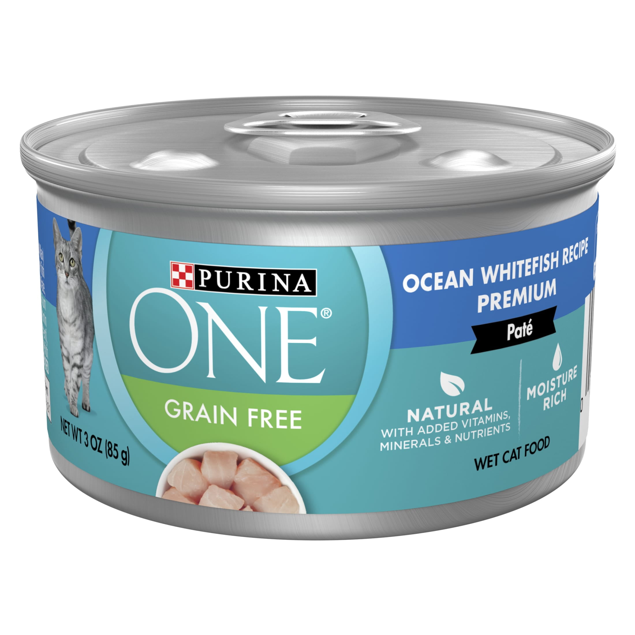 Purina ONE, Natural Grain Free, Oceanwhite Fish, Wet Cat Food, 3 oz ...