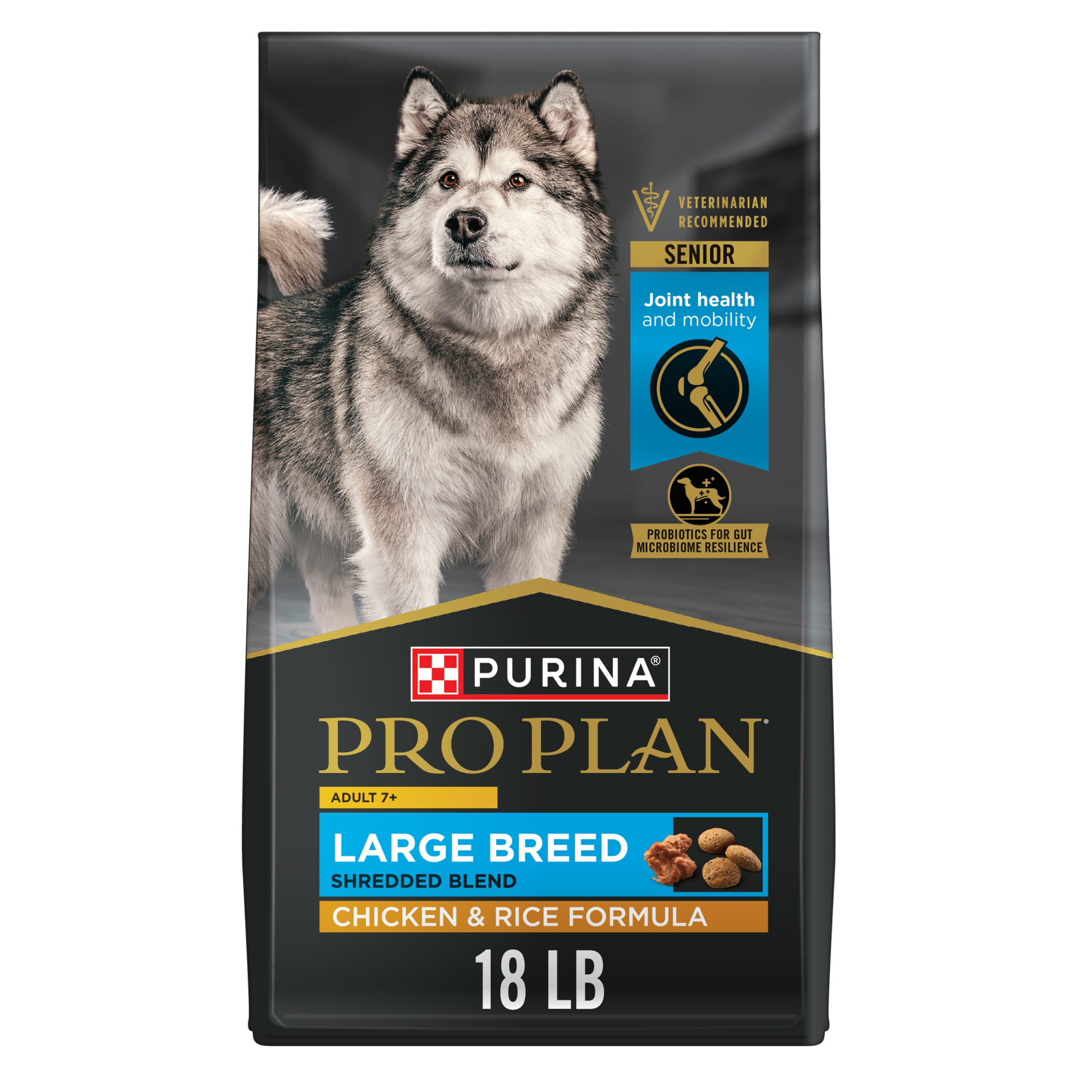 Free Shipping! Purina Pro Plan Adult 7 Plus Shredded Blend Senior Large ...