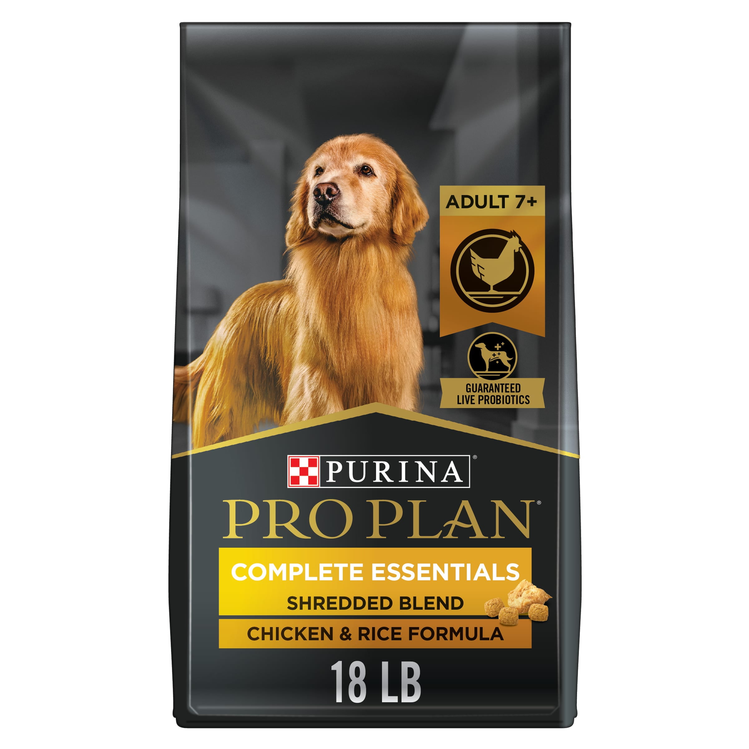Purina Pro Plan Complete Essentials for Adult Dogs Chicken Rice, 18 lb ...