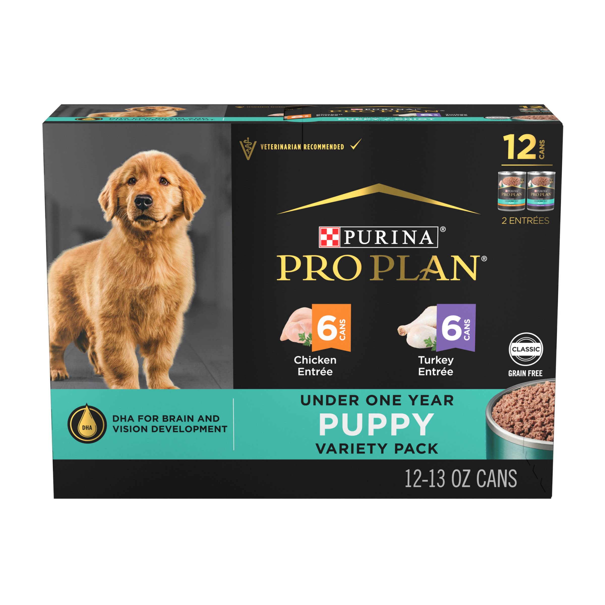 Purina Pro Plan Development DHF10 Grain Free Chicken Entree and Grain ...
