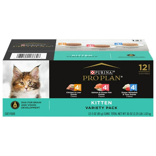 Purina Pro Plan Focus Kitten Favorites Wet Kitten Food Variety Pack, 3 ...