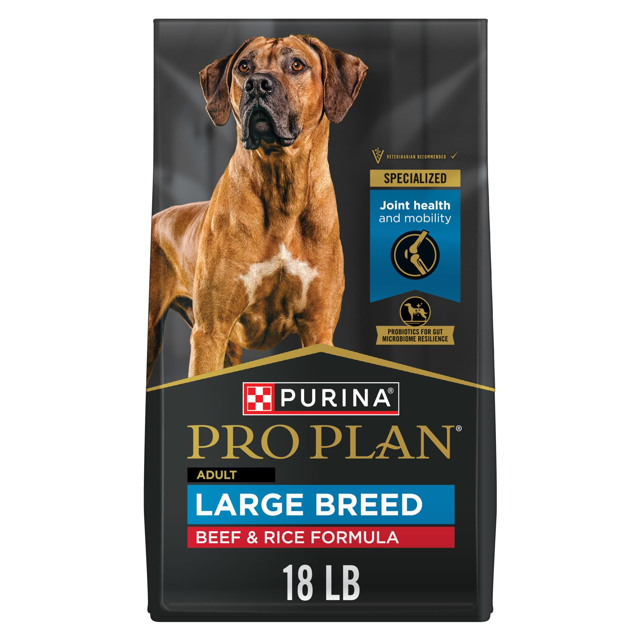 Purina Pro Plan Large Breed Dry High Protein Dog Food with Probiotics ...