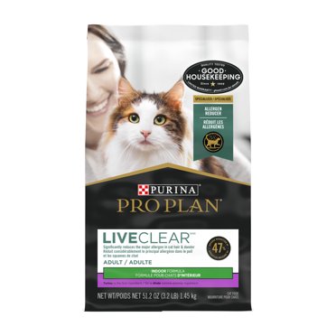 Purina Pro Plan Live Clear Dry Cat Food, Chicken & Rice, 3.5 lb Bag ...