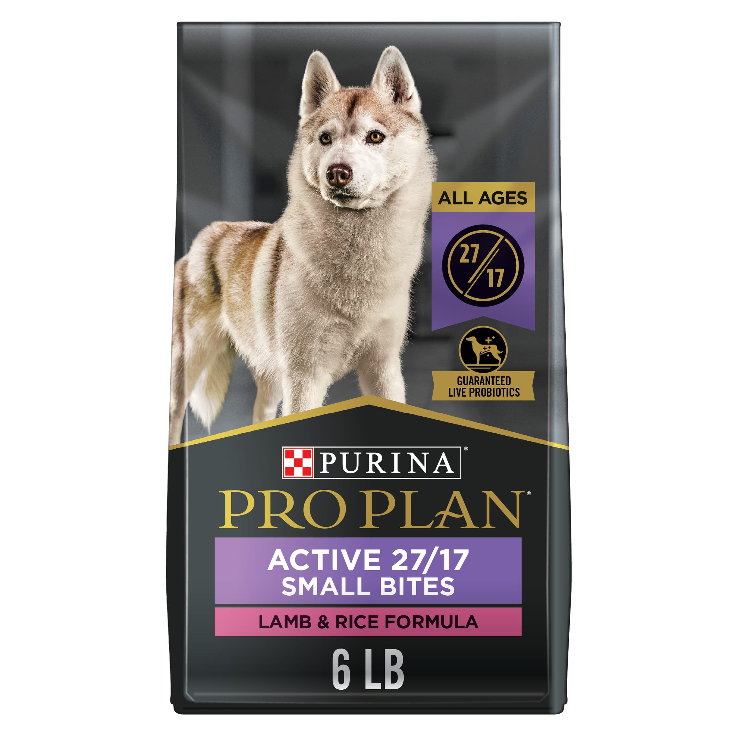 Purina Pro Plan Small Bites Dry Dog Food, High Protein ACTIVE 27/17 ...