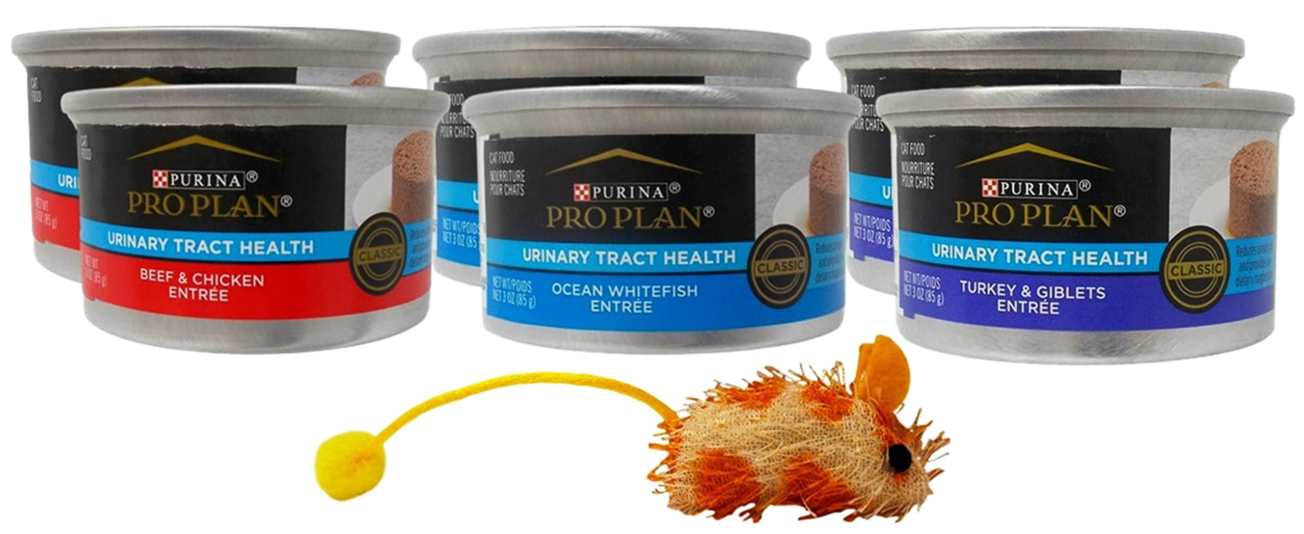 Purina Pro Plan Urinary Tract Health Formula Cat Food 3 Flavor 6 Can ...