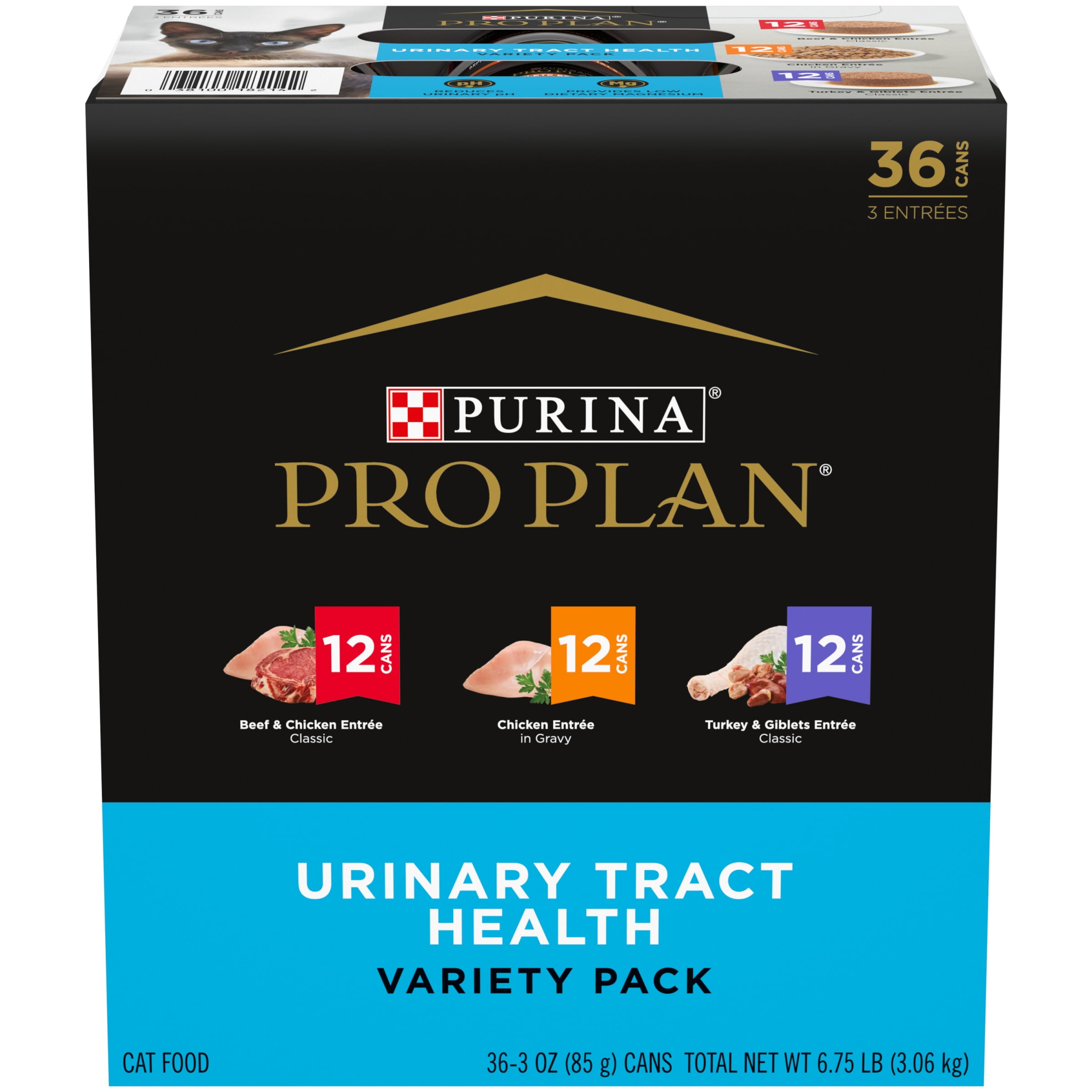 Purina Pro Plan, Urinary Tract Variety Pack, Wet Cat Food, 3 oz Cans ...