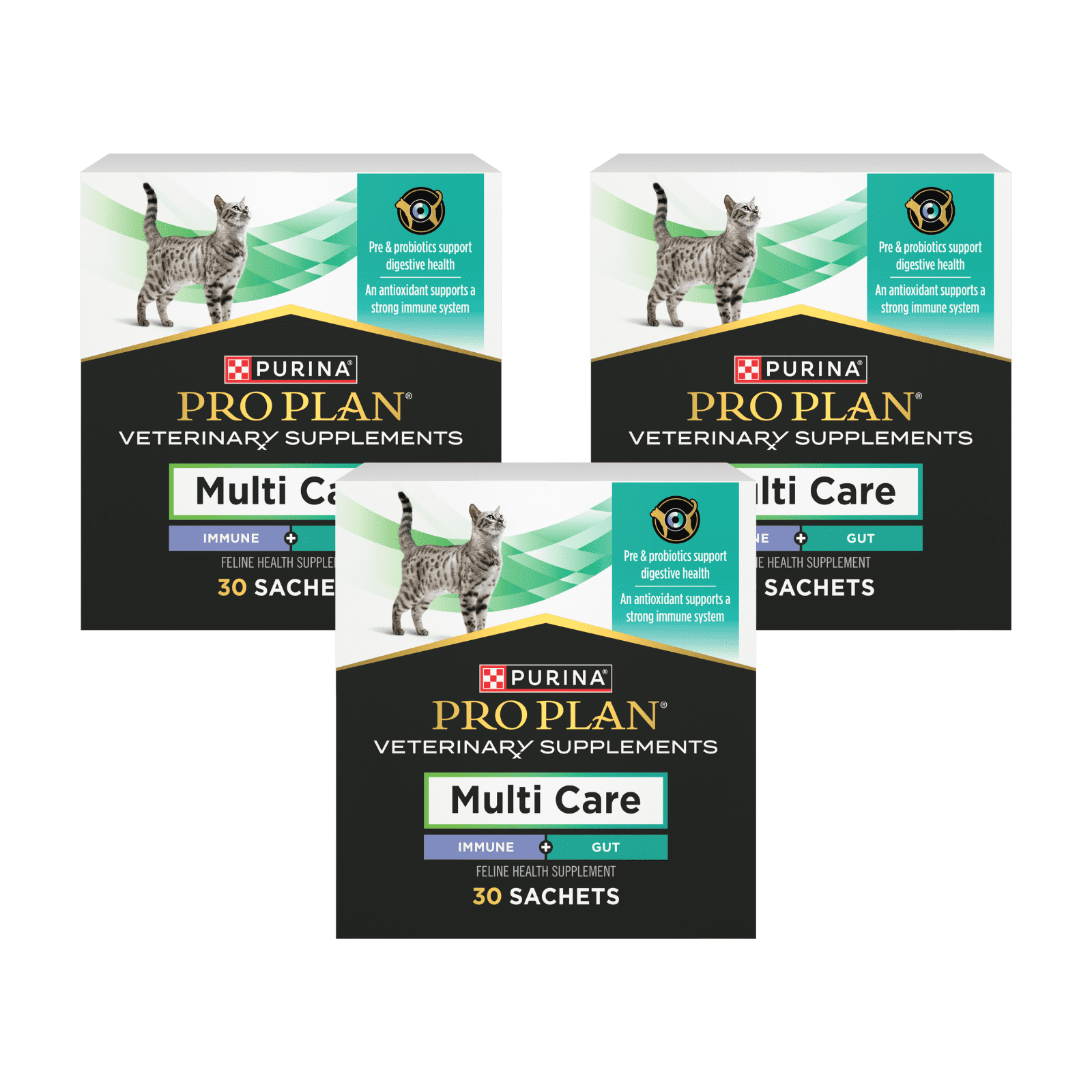 Purina Pro Plan Veterinary Cat Multi Care Feline Supplement Digestive ...