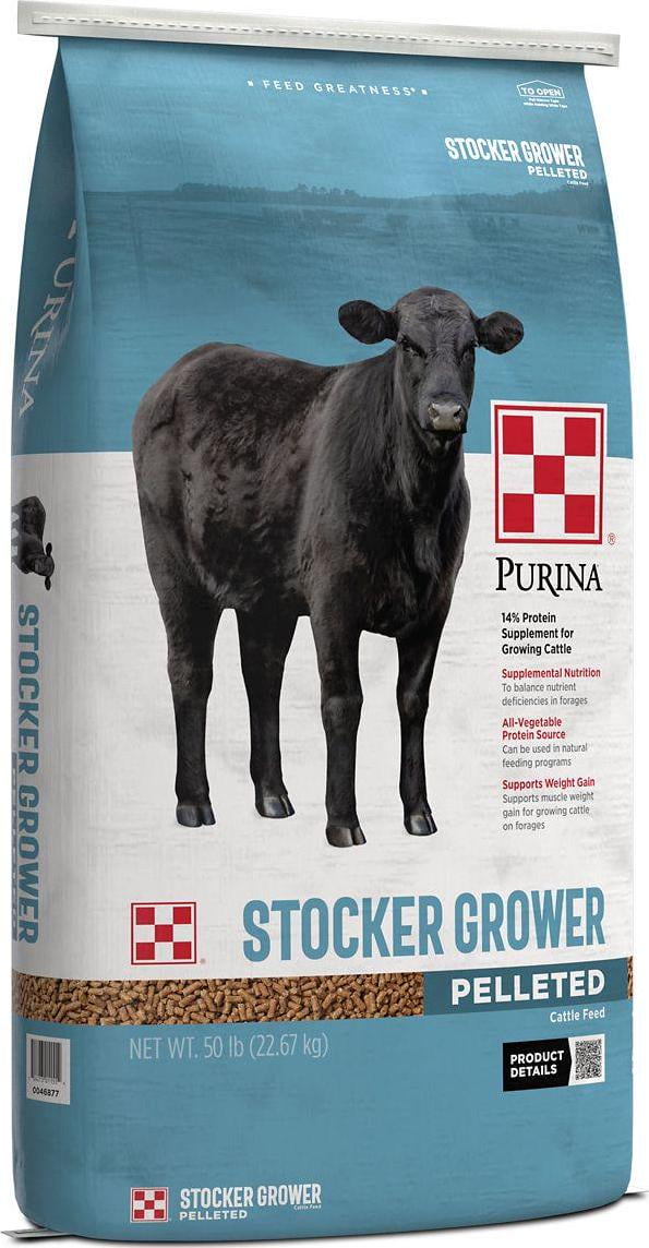 Purina Stocker Grower Pelleted Cattle Feed, 50 lb. Bag - Walmart.com