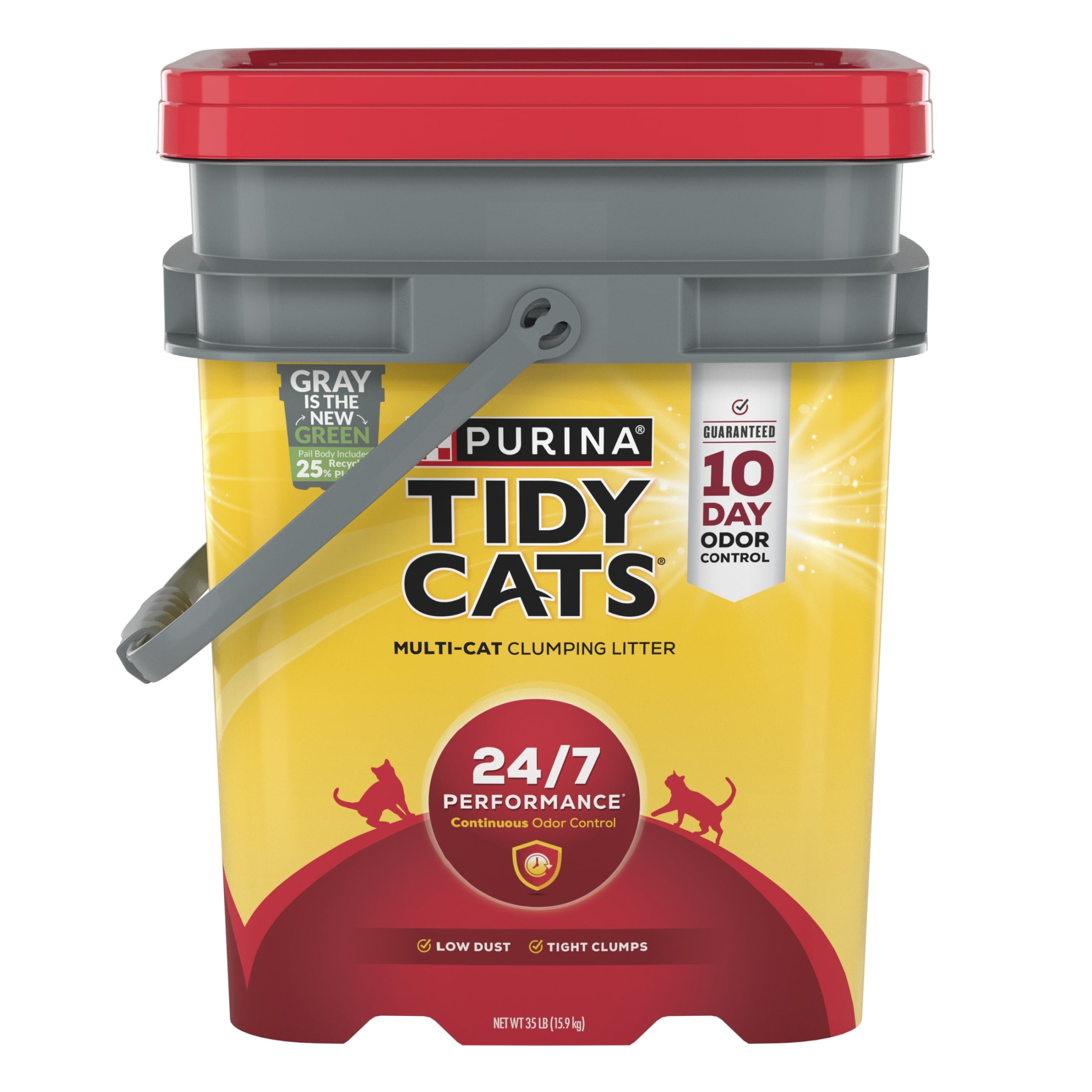 Purina Tidy Cats 24/7 Clumping Cat Litter, Low Dust, Deodorizing, 35 lb ...
