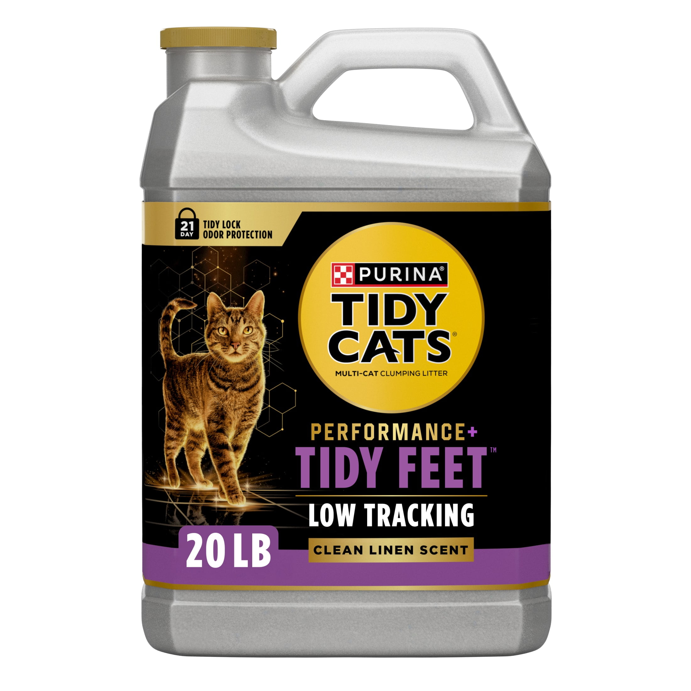 Purina Tidy Cats Tidy Feet Low Tracking Cat Litter, Clean Linen Scent ...